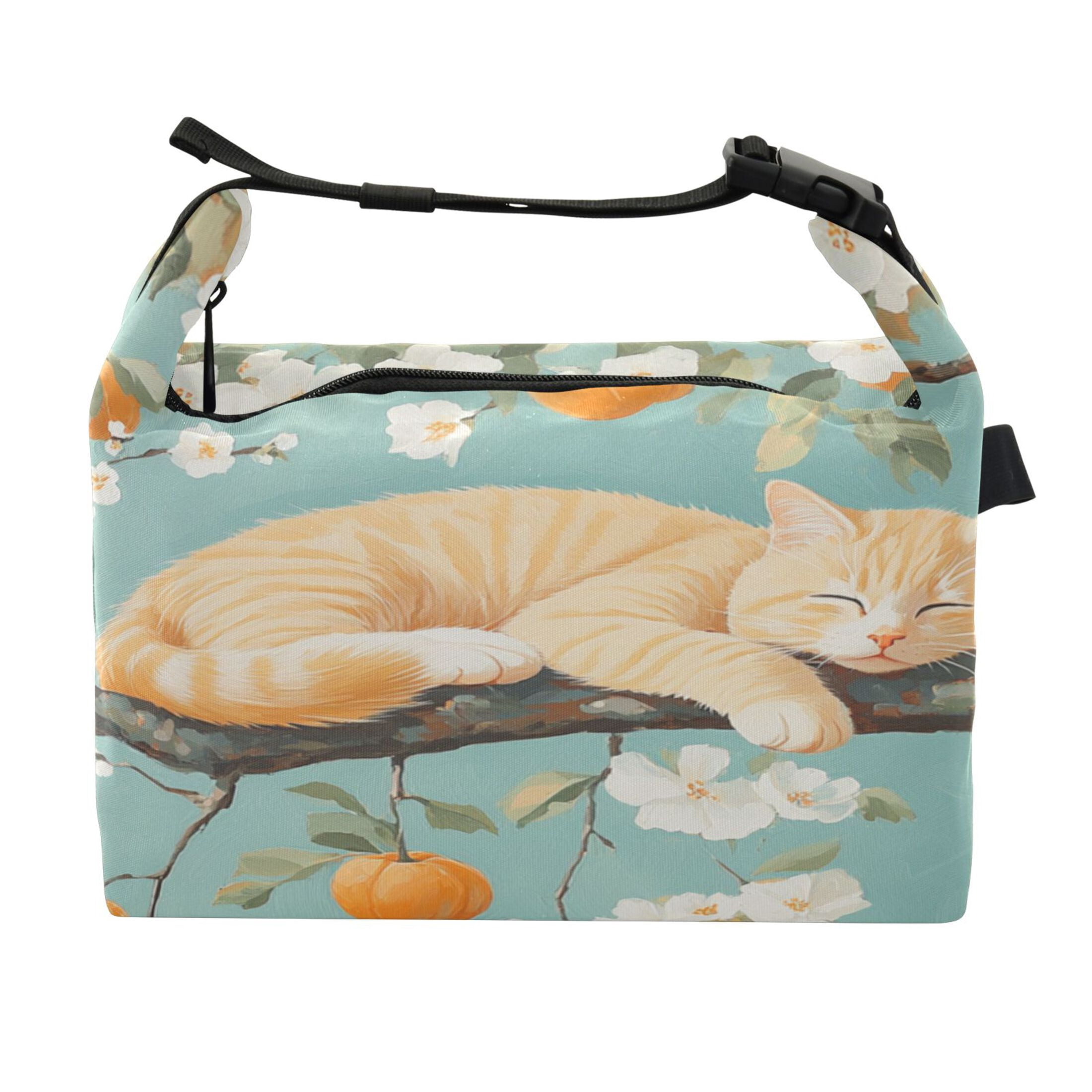 DIXRUYEE Lunch Bag Double Deck Lunch Cooler Box Fashion Blissful ...