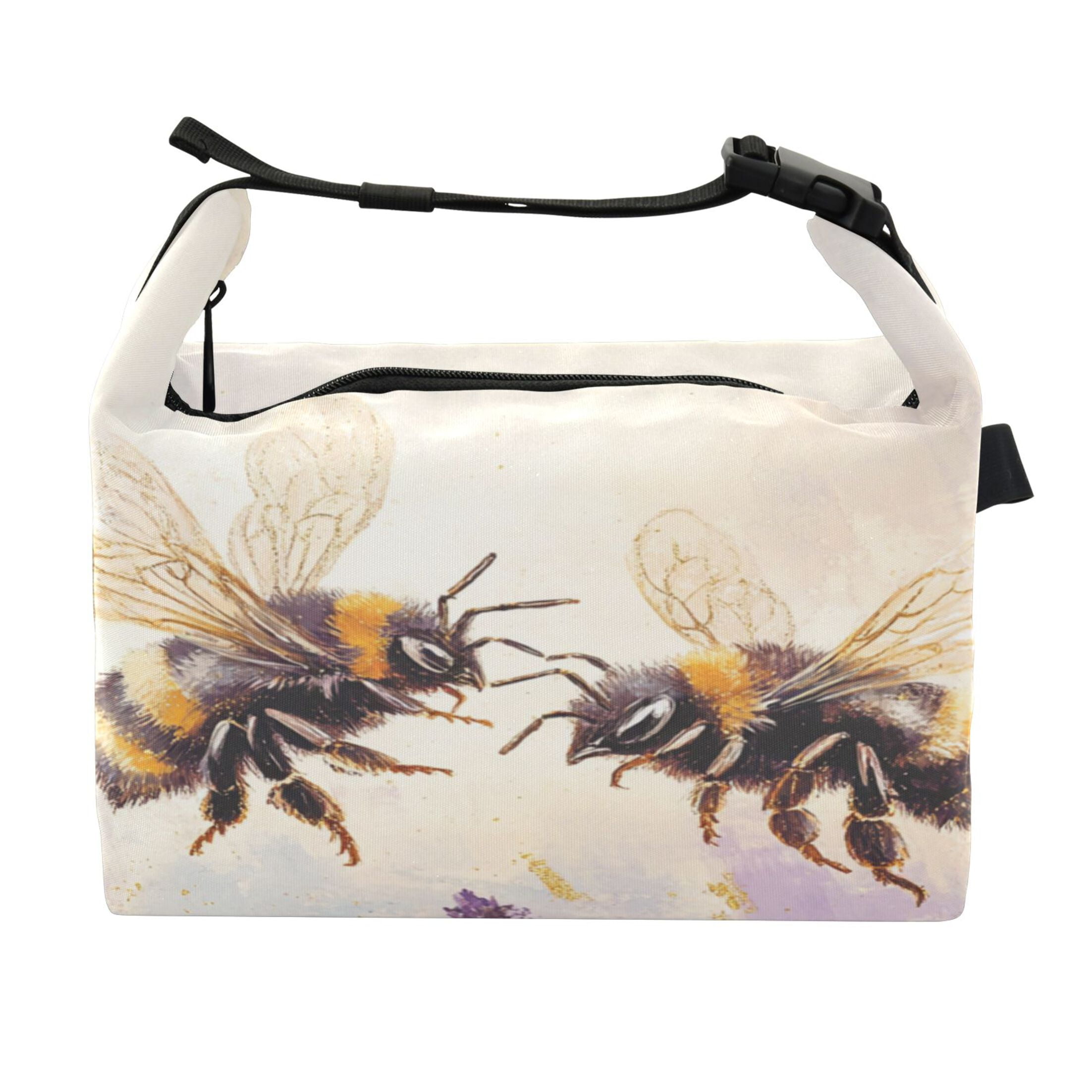 DIXRUYEE Lunch Bag Double Deck Lunch Cooler Box Fashion Buzzing Harmony Pattern - Walmart.com