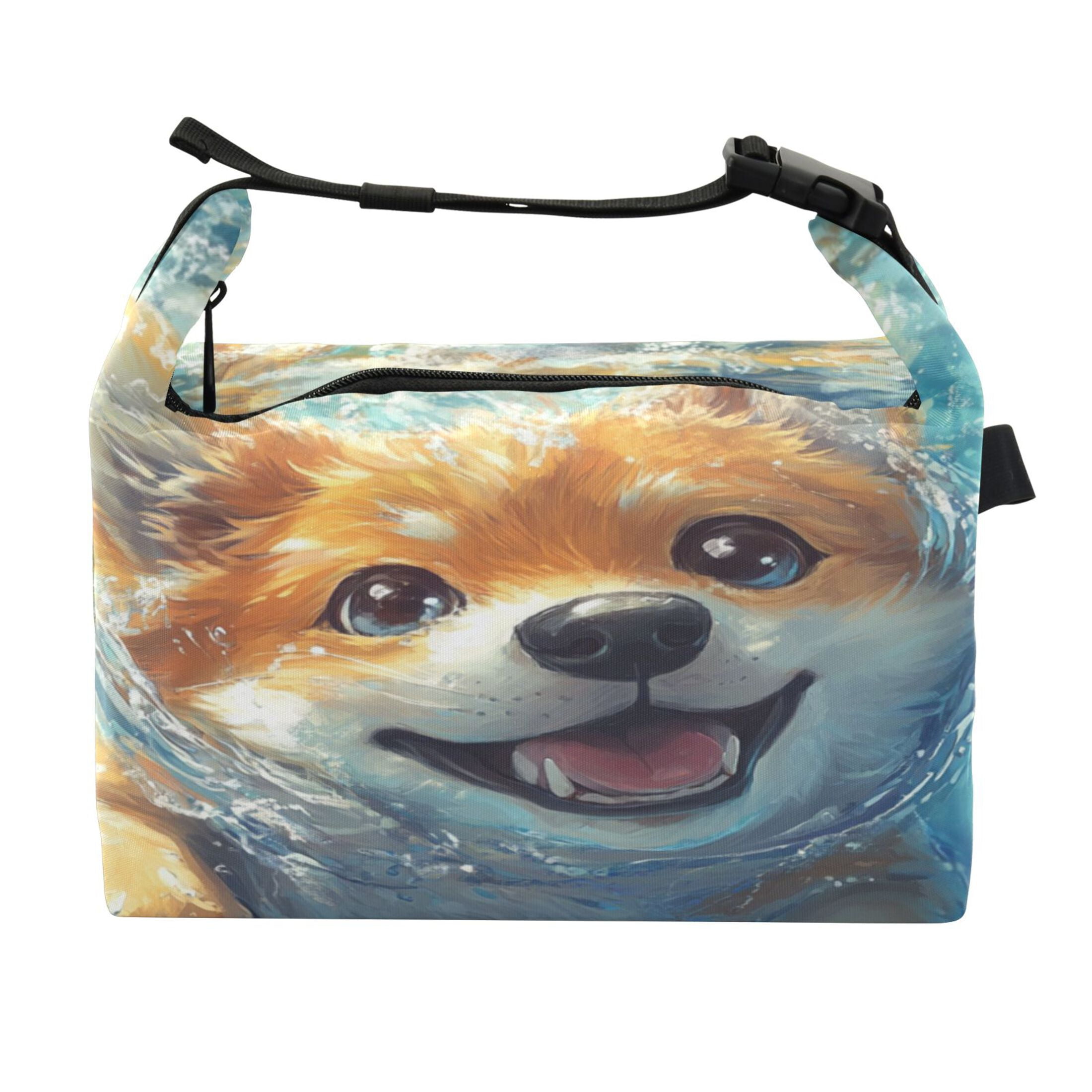 DIXRUYEE Lunch Bag Double Deck Lunch Cooler Box Fashion Curious Little ...