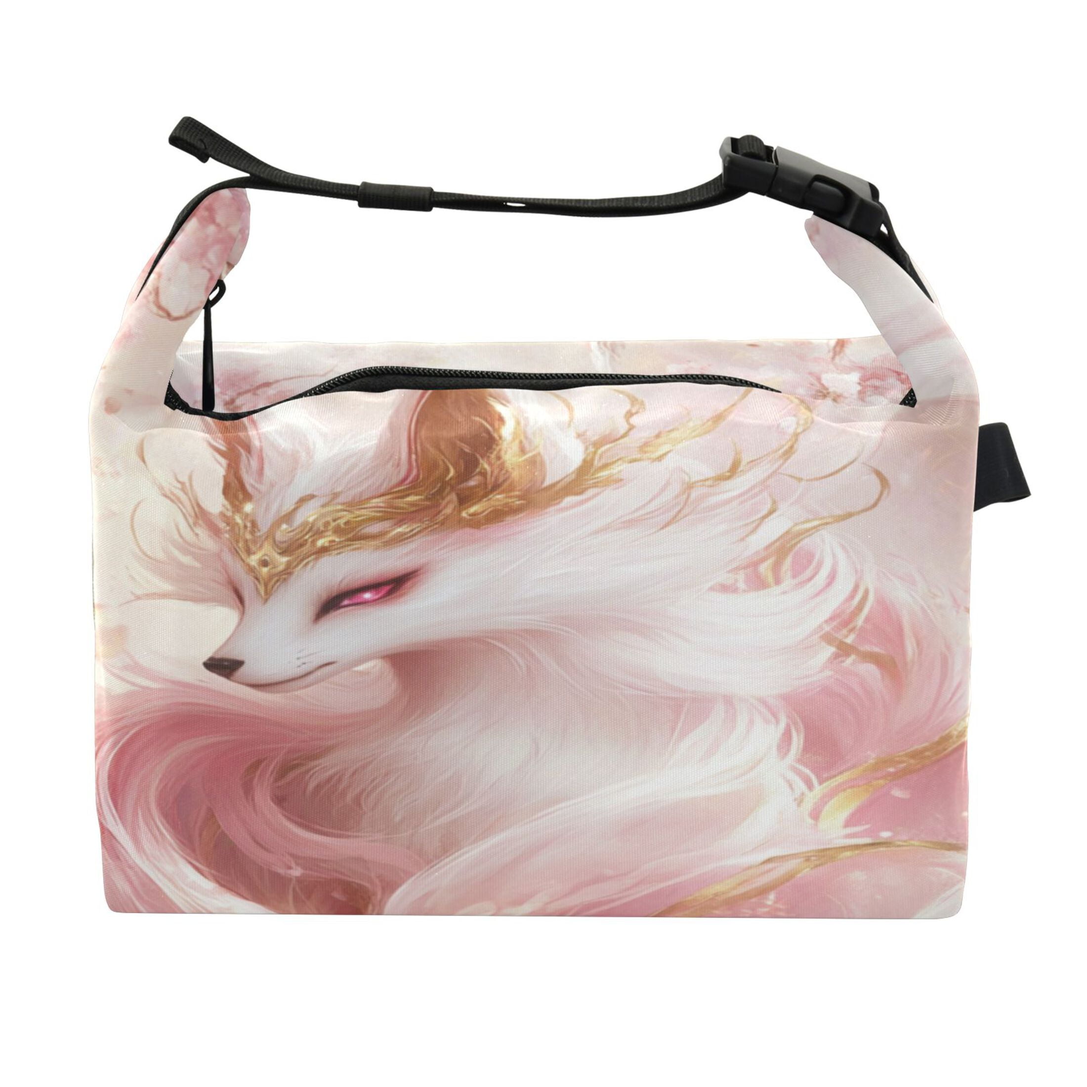 DIXRUYEE Lunch Bag Double Deck Lunch Cooler Box Fashion Gilded Fox in ...