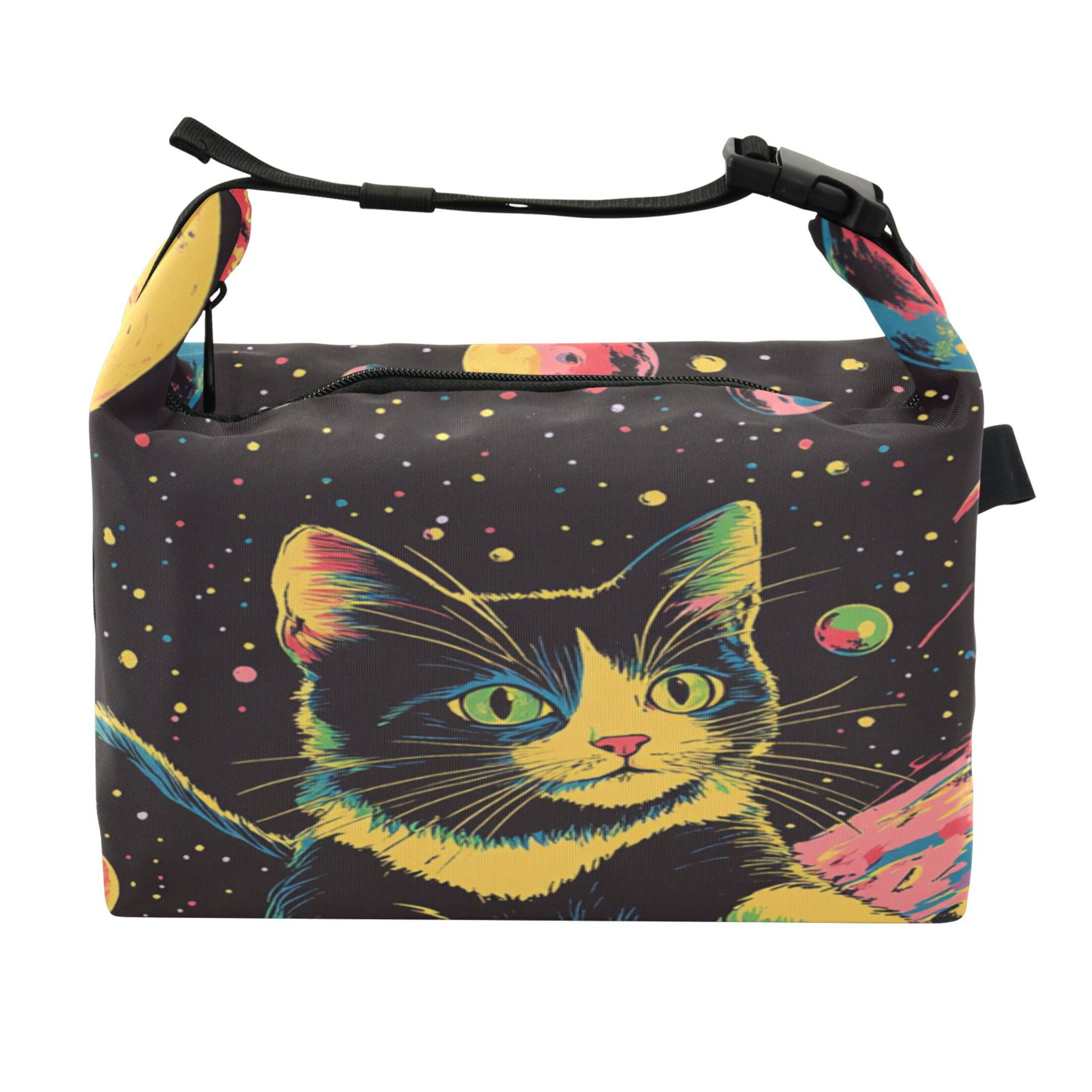 DIXRUYEE Lunch Bag Double Deck Lunch Cooler Box Fashion Interstellar ...