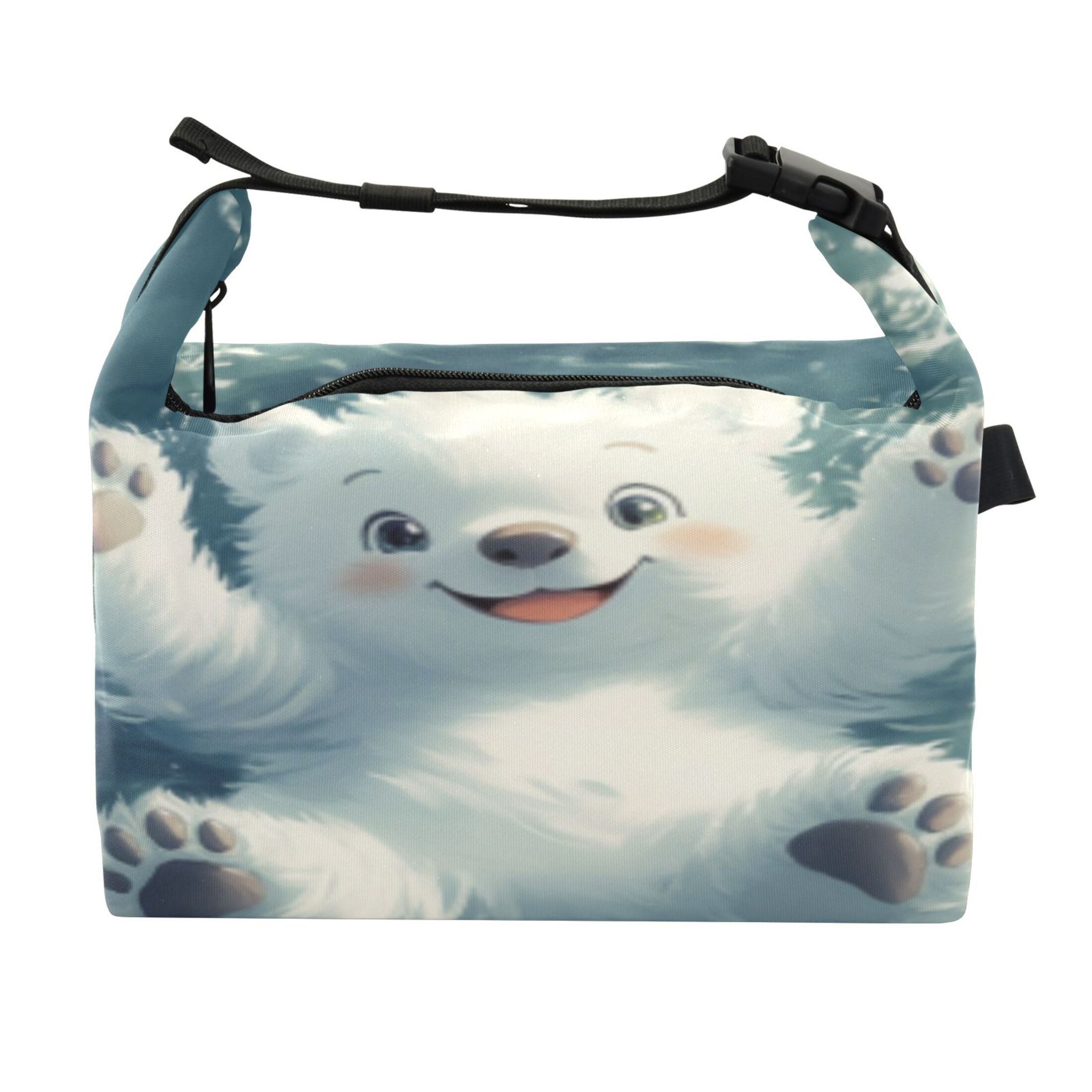 DIXRUYEE Lunch Bag Double Deck Lunch Cooler Box Fashion Joyful Splash ...