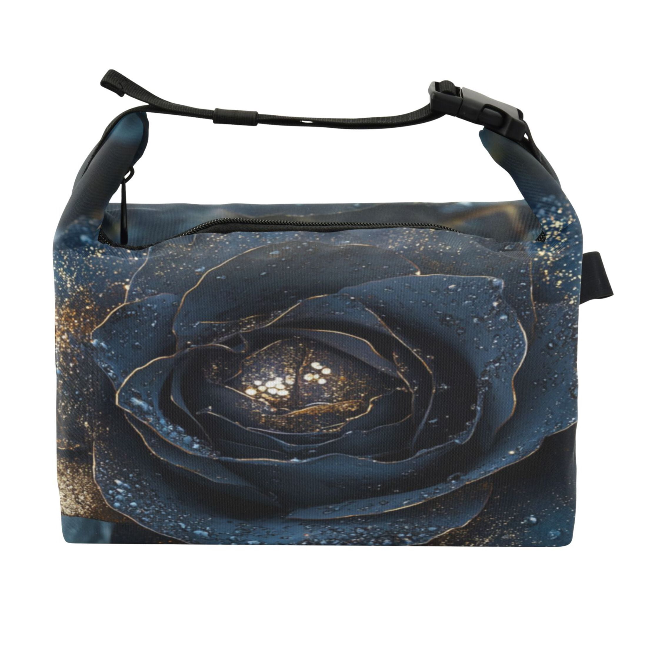 DIXRUYEE Lunch Bag Double Deck Lunch Cooler Box Fashion Midnight ...