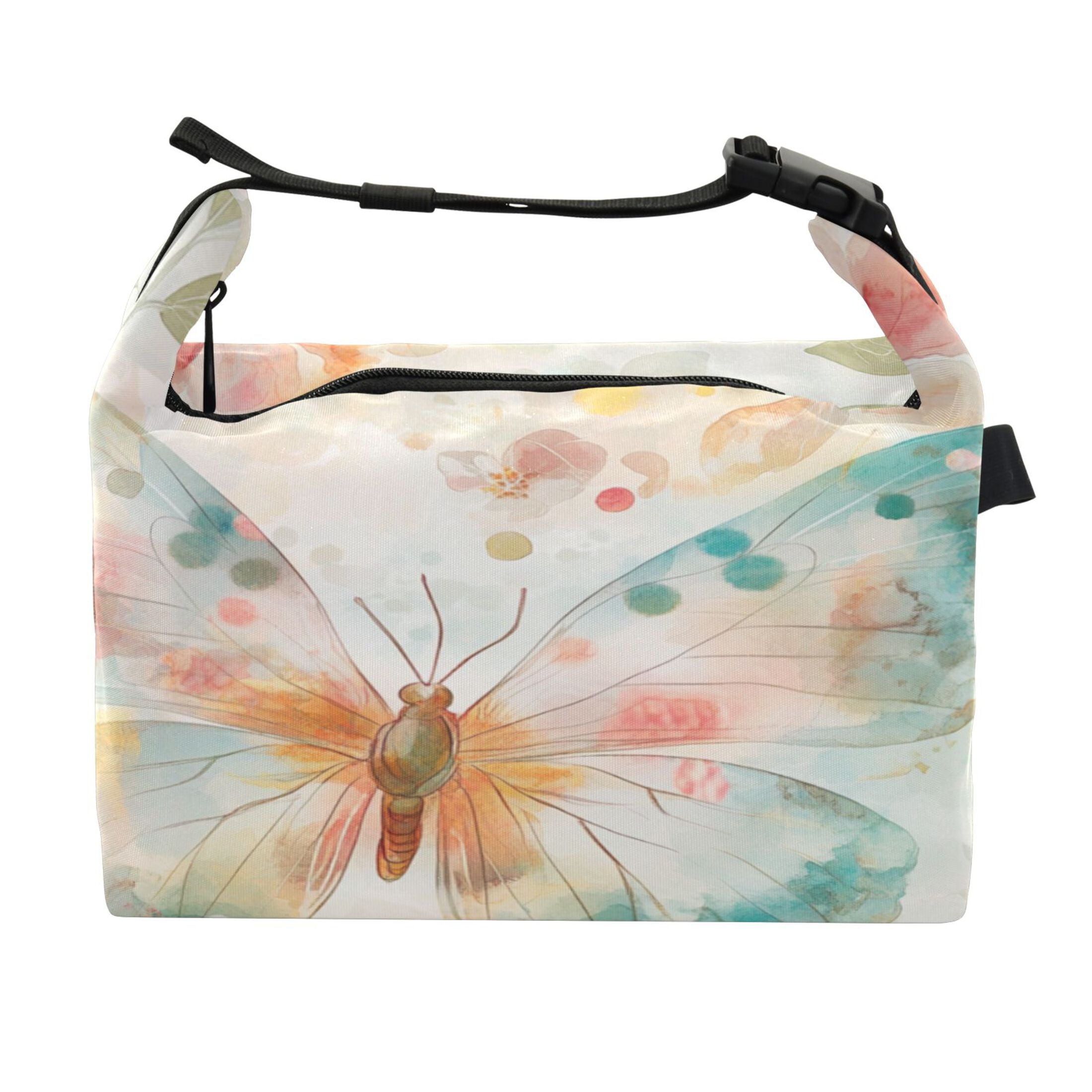 DIXRUYEE Lunch Bag Double Deck Lunch Cooler Box Fashion Pastel ...