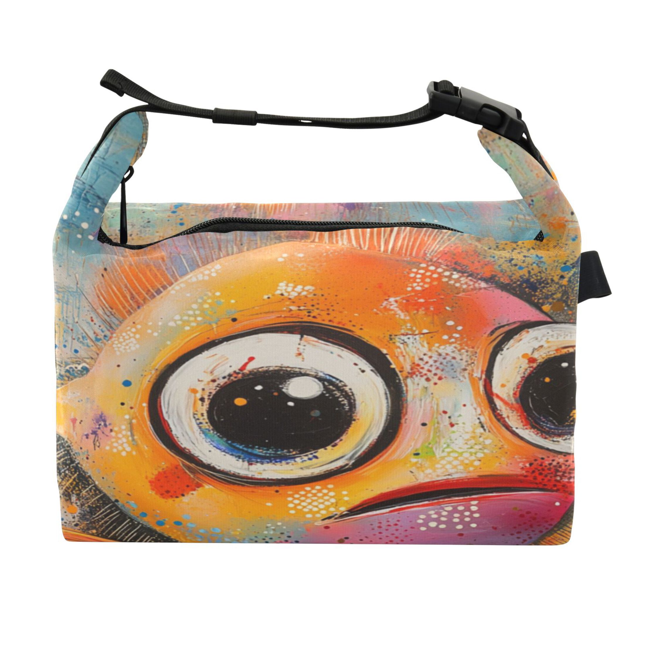DIXRUYEE Lunch Bag Double Deck Lunch Cooler Box Fashion Sad Gills ...