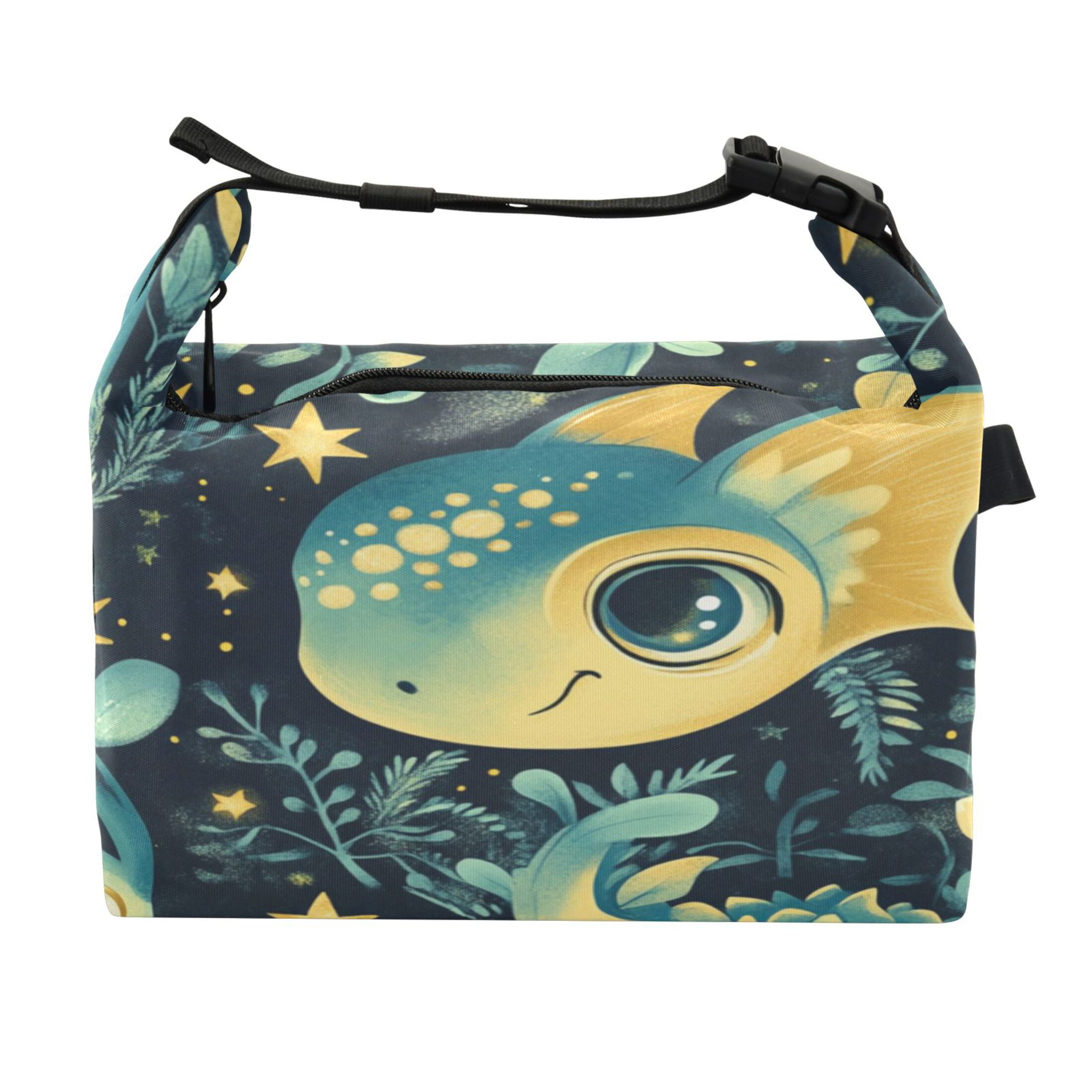 DIXRUYEE Lunch Bag Double Deck Lunch Cooler Box Fashion Starlit Dragons ...