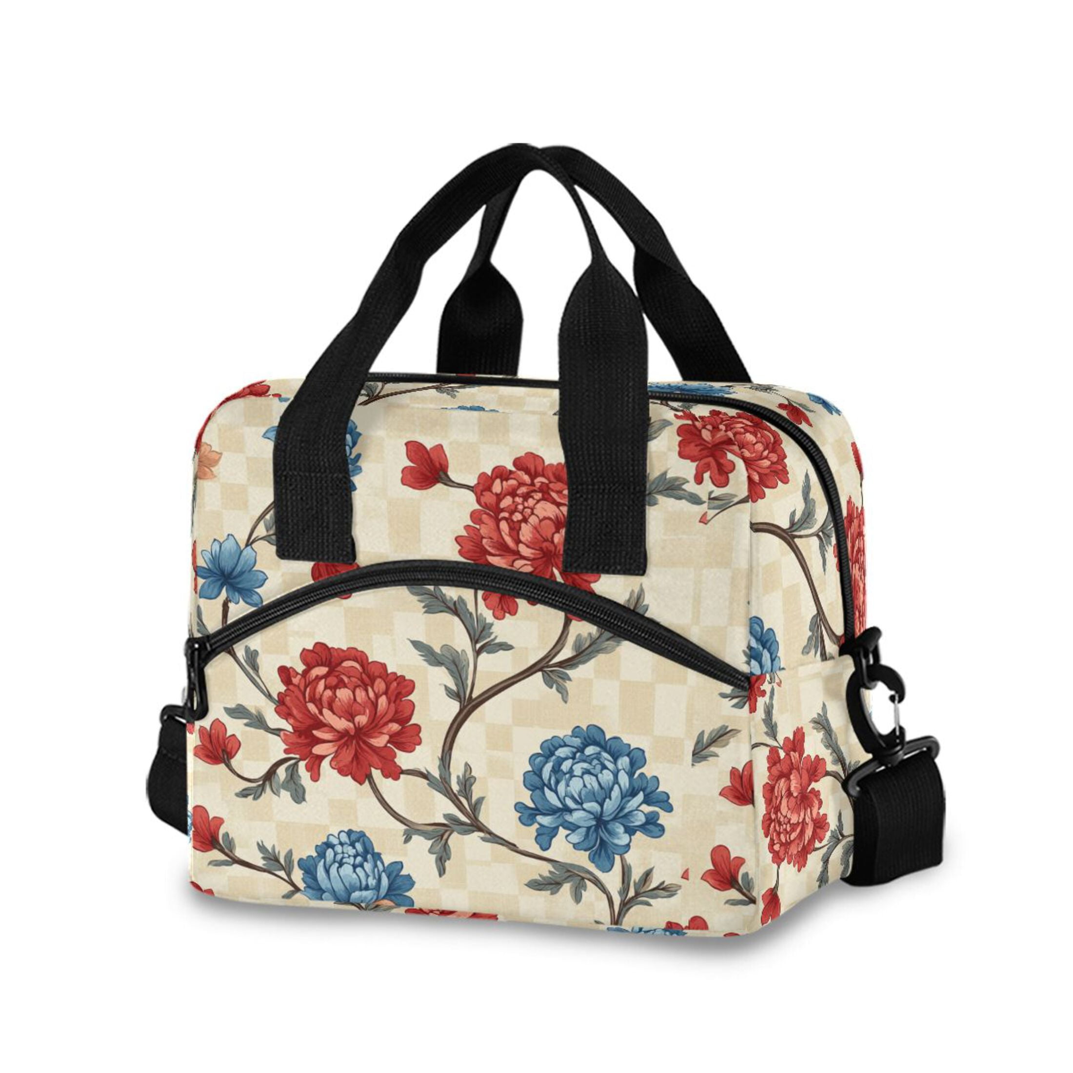 DIXRUYEE Lunch Bag Double Deck Lunch Cooler Box Tote Bag Fashion ...