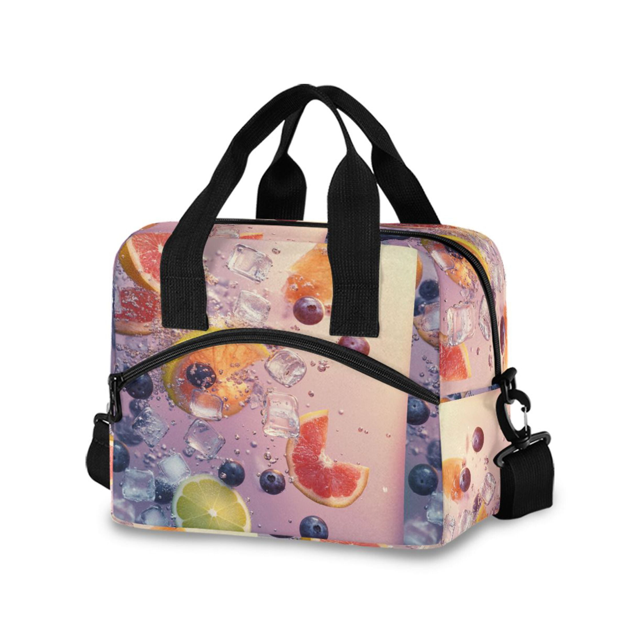 DIXRUYEE Lunch Bag Double Deck Lunch Cooler Box Tote Bag Fashion ...