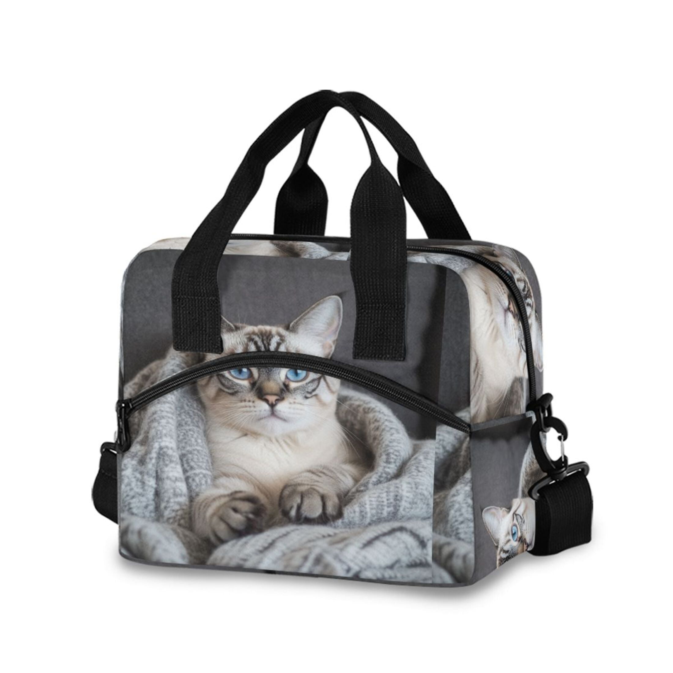 DIXRUYEE Lunch Bag Double Deck Lunch Cooler Box Tote Bag Fashion Cozy ...