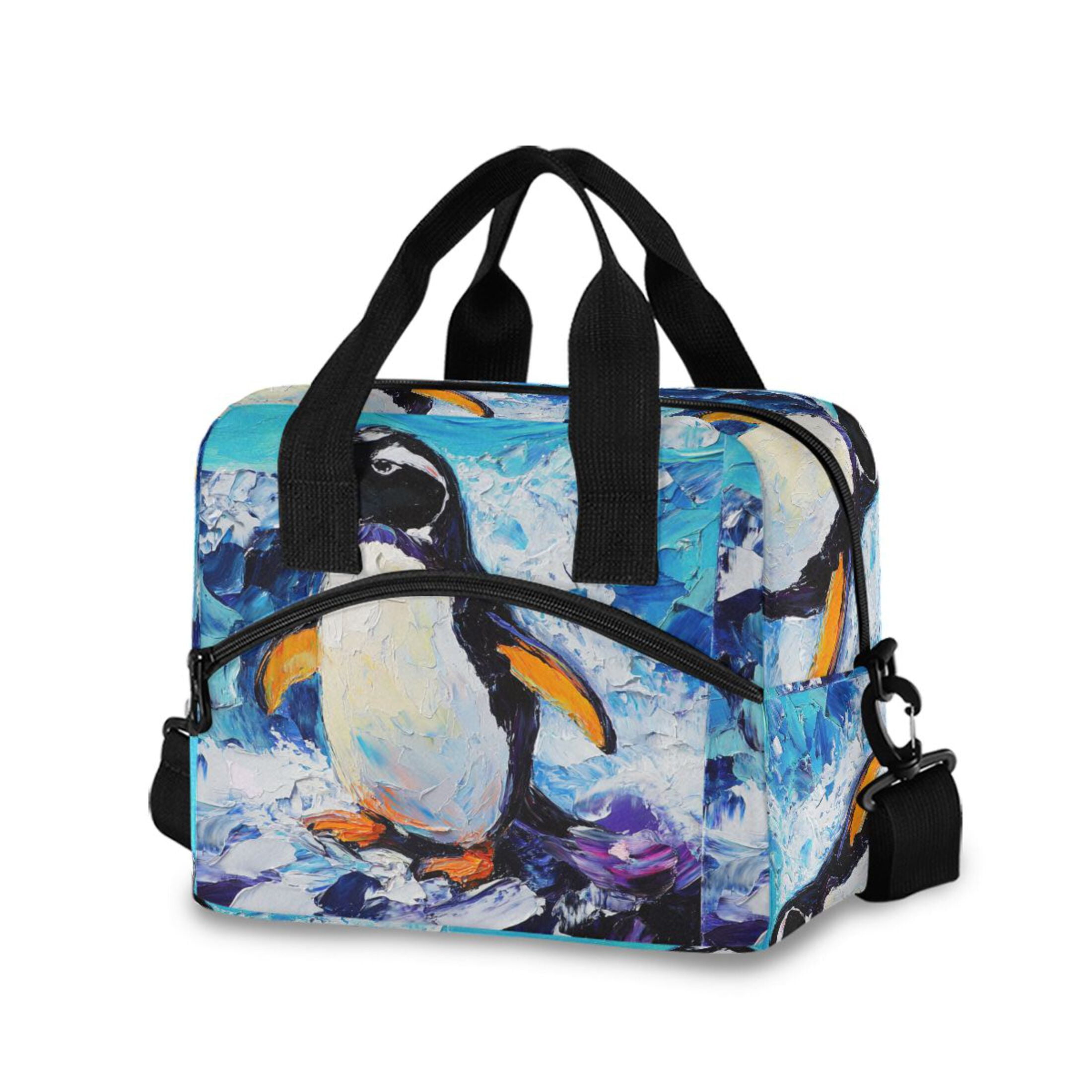 DIXRUYEE Lunch Bag Double Deck Lunch Cooler Box Tote Bag Fashion Frozen ...