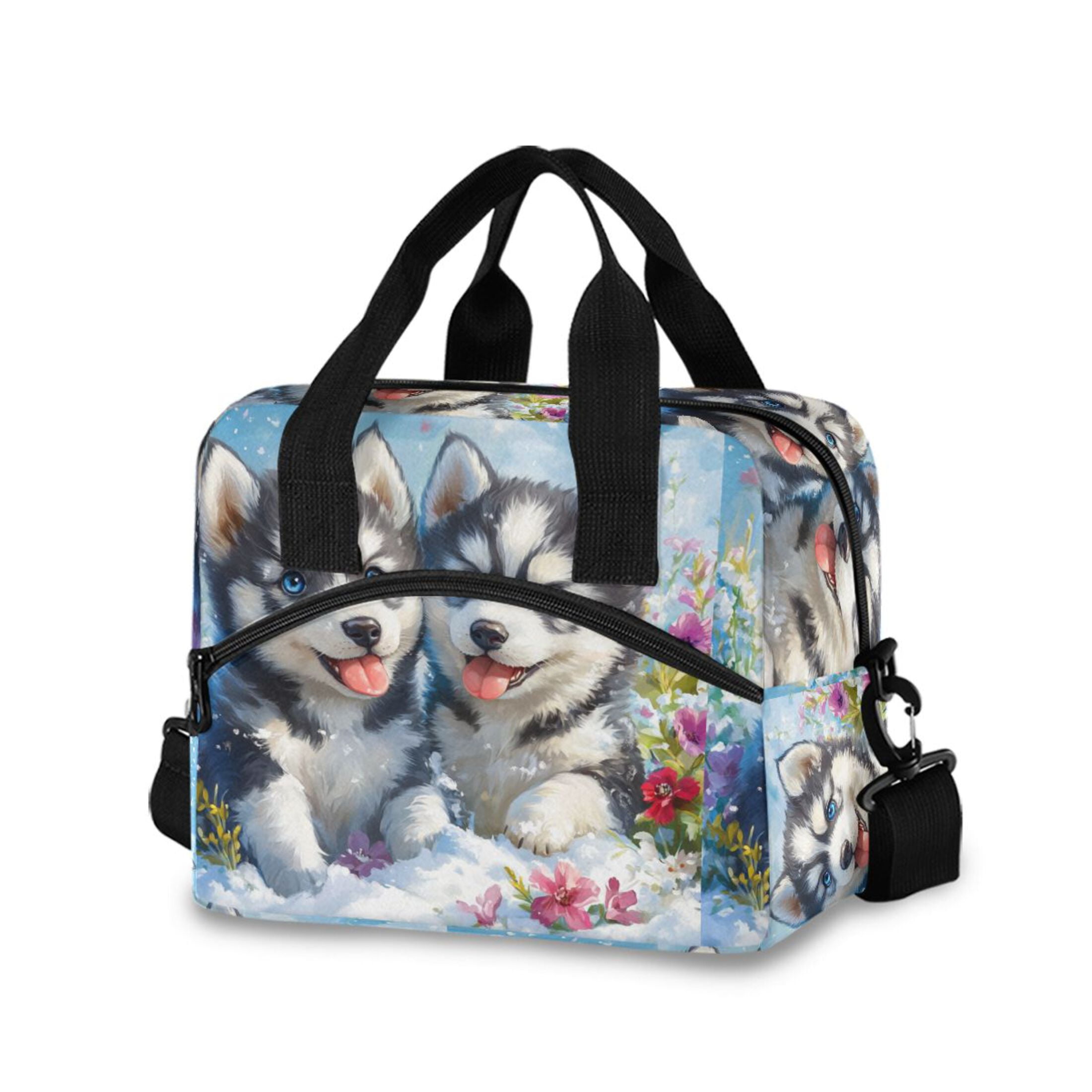 DIXRUYEE Lunch Bag Double Deck Lunch Cooler Box Tote Bag Fashion ...