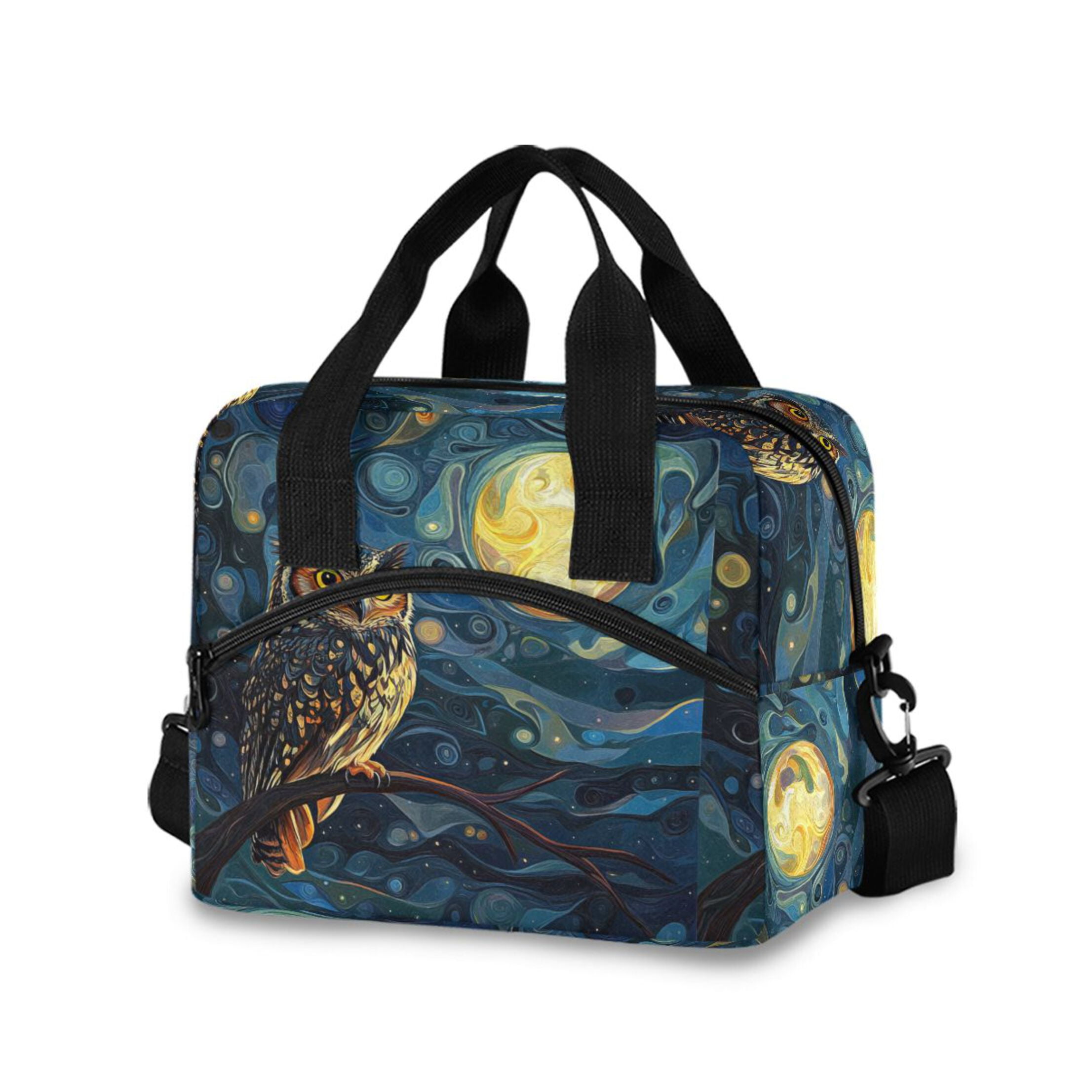 DIXRUYEE Lunch Bag Double Deck Lunch Cooler Box Tote Bag Fashion ...