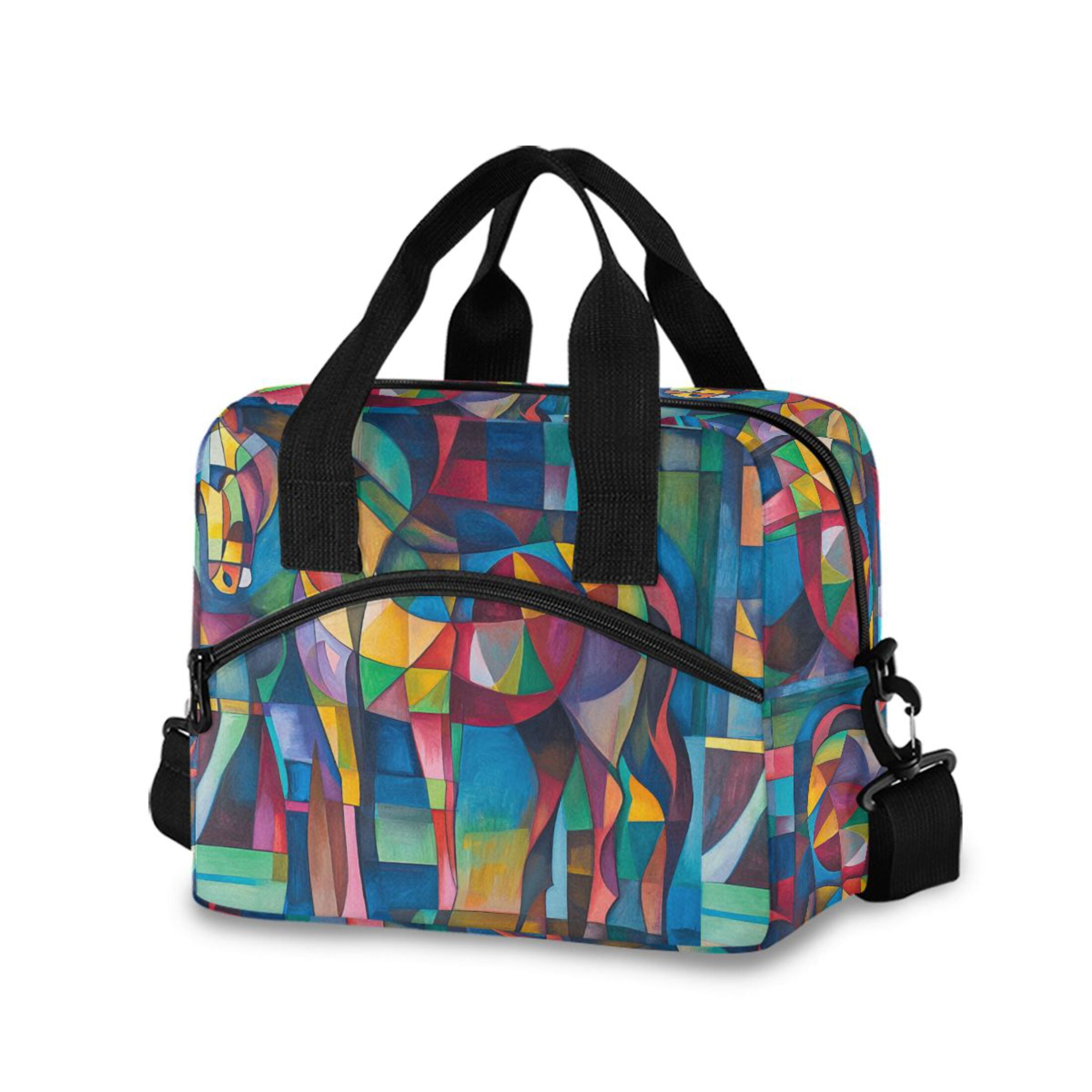 DIXRUYEE Lunch Bag Double Deck Lunch Cooler Box Tote Bag Fashion ...