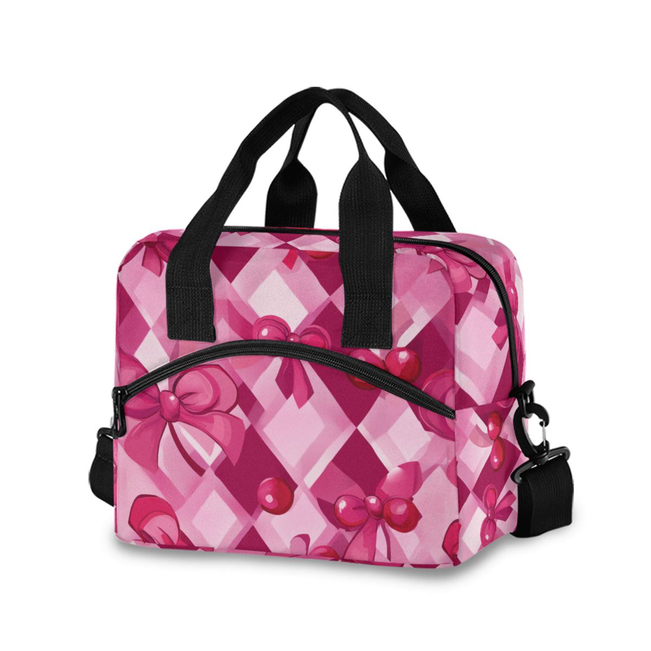 DIXRUYEE Lunch Bag Double Deck Lunch Cooler Box Tote Bag Fashion Sweet ...