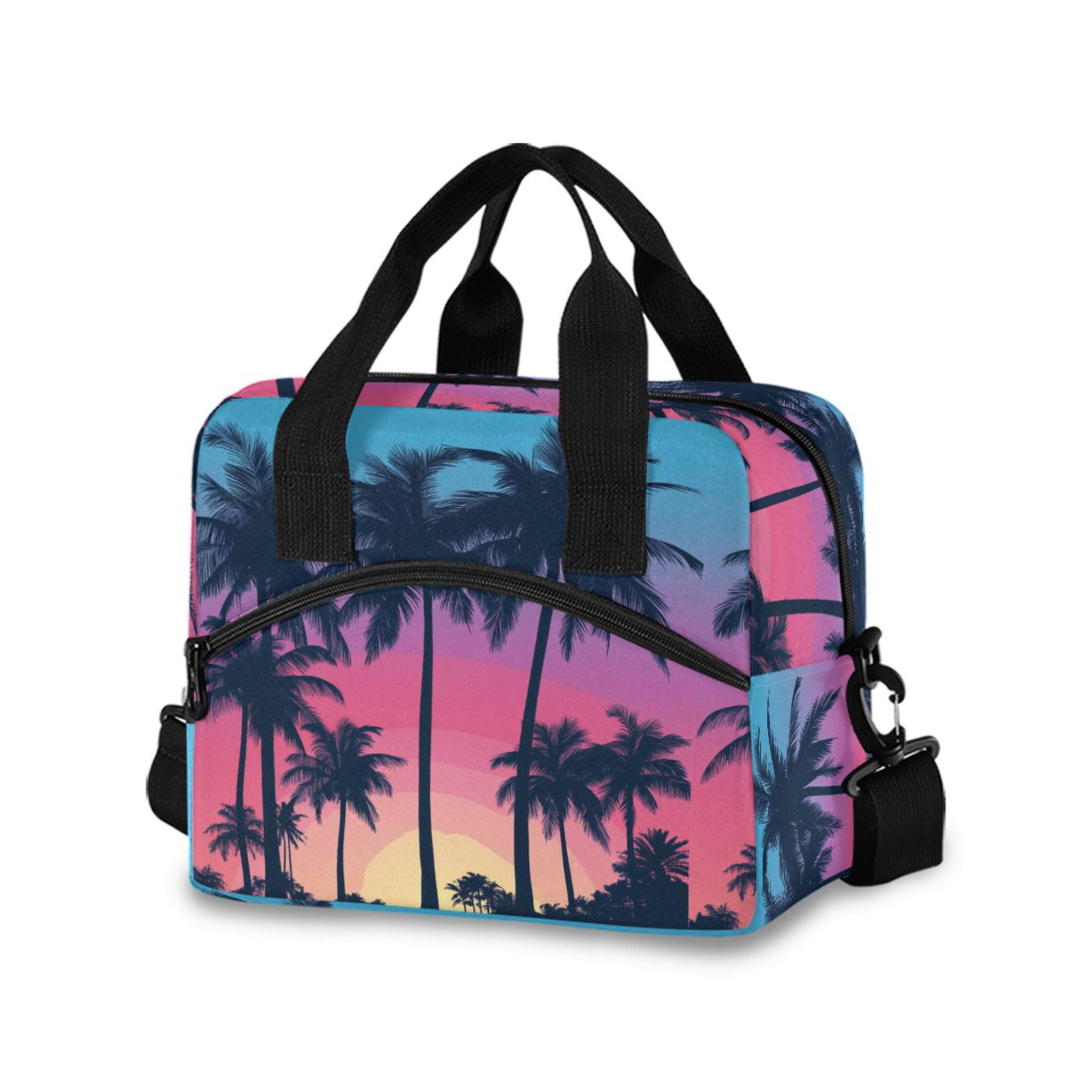 DIXRUYEE Lunch Bag Double Deck Lunch Cooler Box Tote Bag Fashion ...