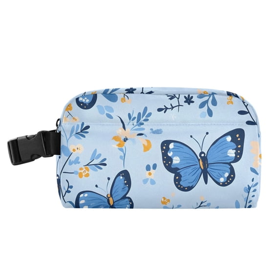 DIXRUYEE Lunch Bag Mini Handbag Adjustable Strap Butterflys Flowers ...