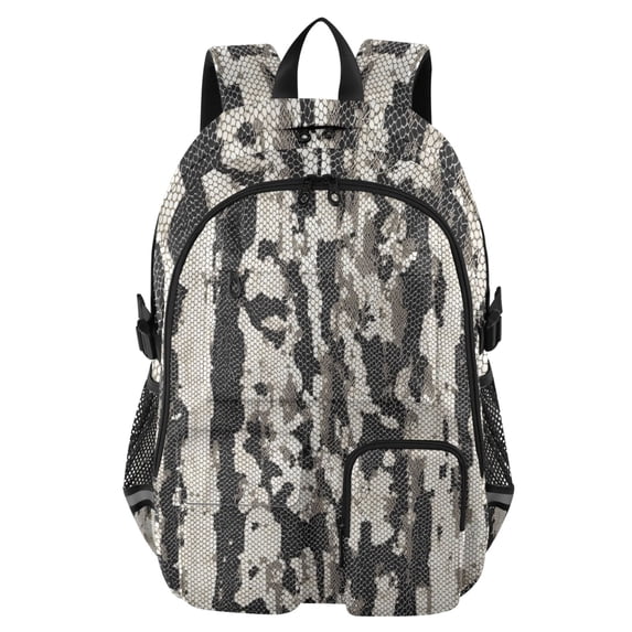 DIXRUYEE Monochrome Snake Skin Pattern Backpack for School 14”Laptop ...