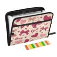 DIXRUYEE Organ Folders Expanding Folder 13 Pocket-Heart & Bow ...