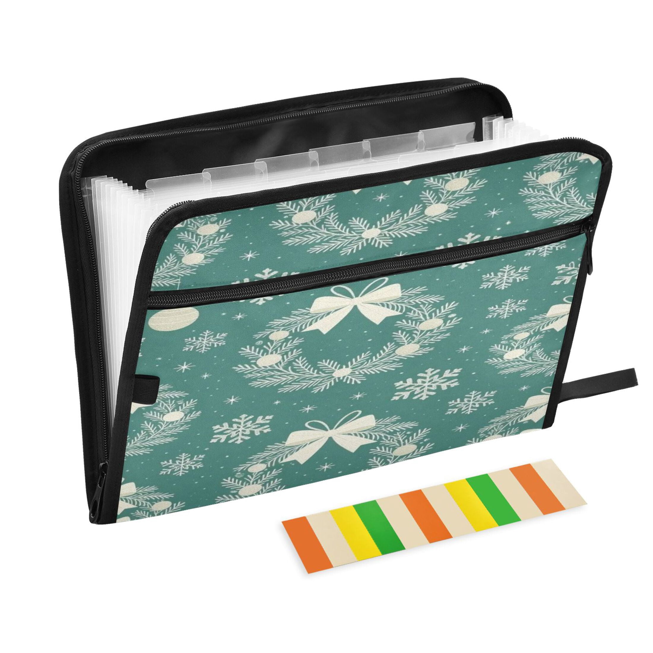 DIXRUYEE Organ Folders Expanding Folder 13 Pocket-Snowflakes and ...