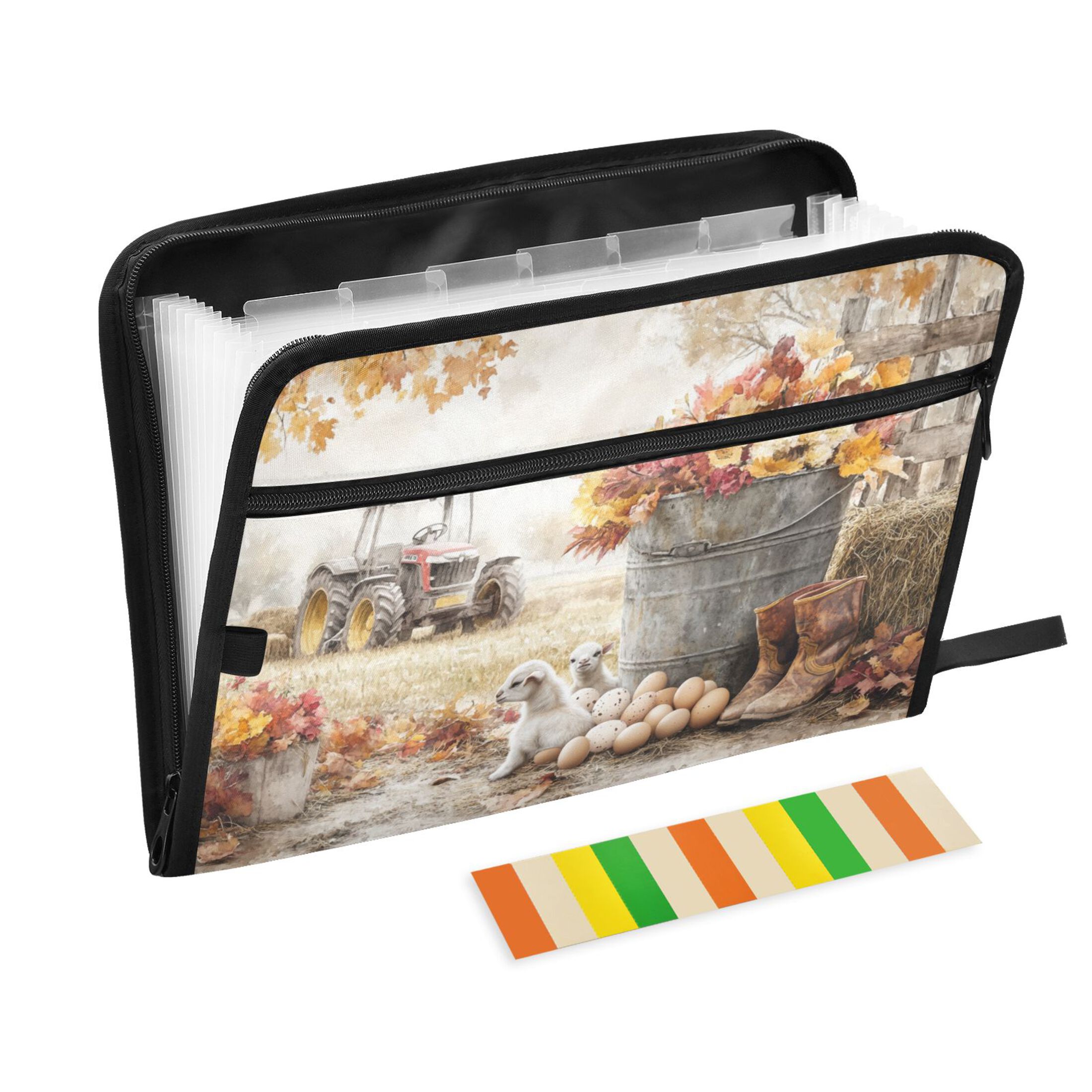 DIXRUYEE Organ Folders Expanding Folder with Color Label 13 Pocket ...