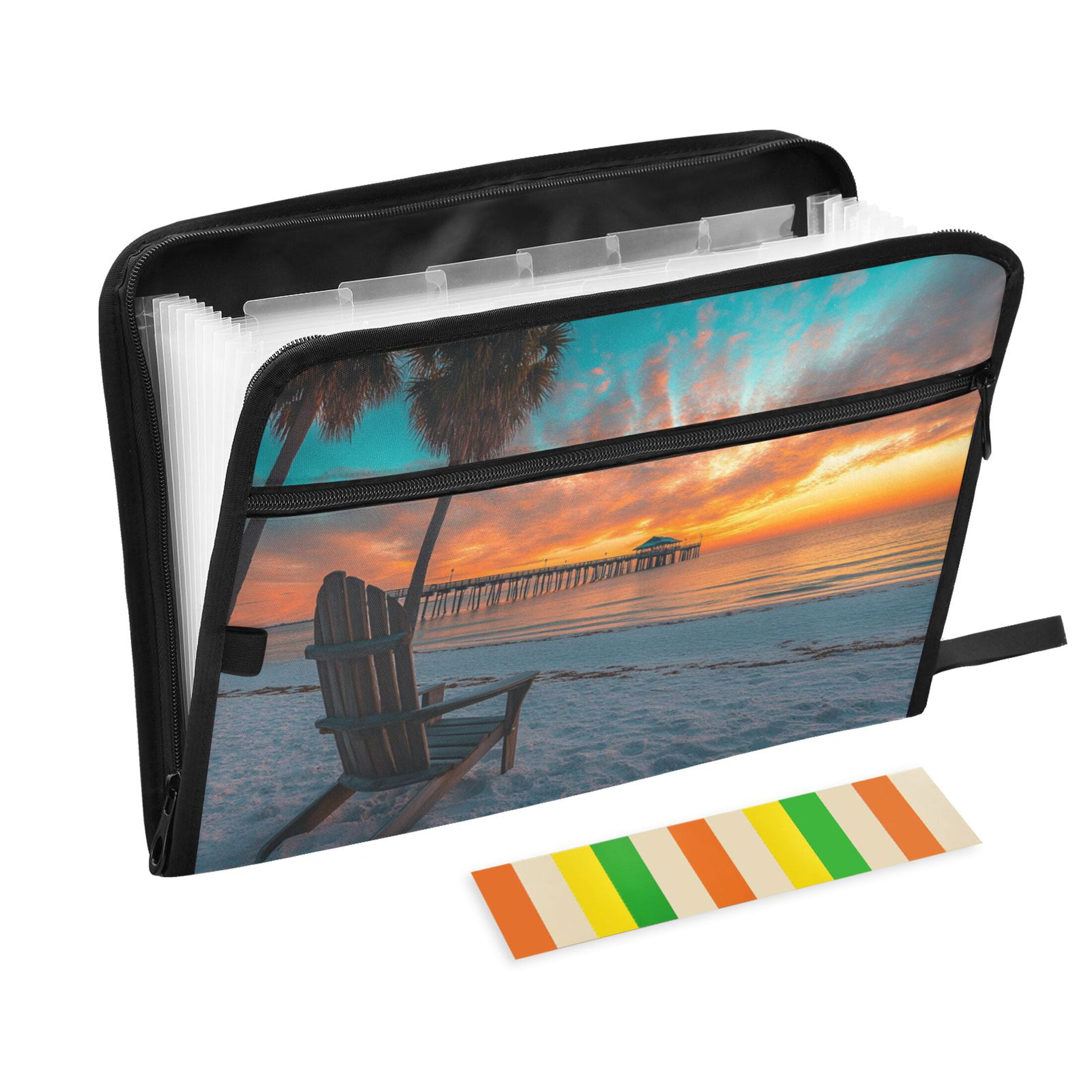 DIXRUYEE Organ Folders Expanding Folder with Color Label 13 Pocket ...