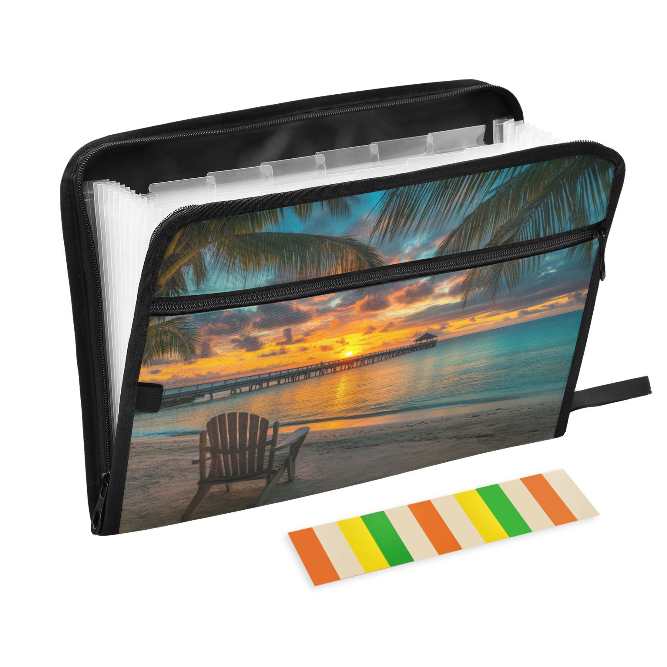 DIXRUYEE Organ Folders Expanding Folder with Color Label 13 Pocket ...