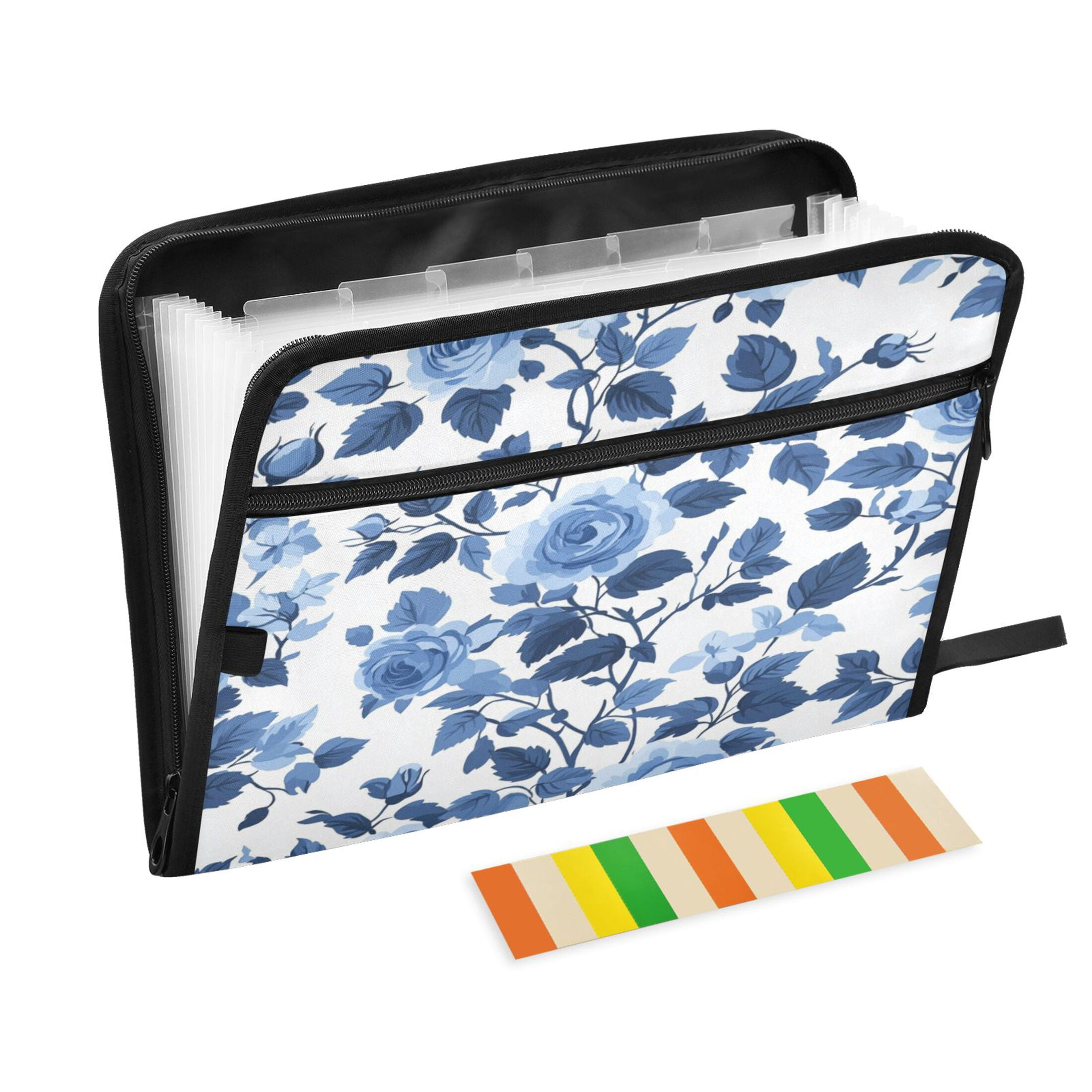 DIXRUYEE Organ Folders Expanding Folder with Color Label 13 Pocket Blue ...