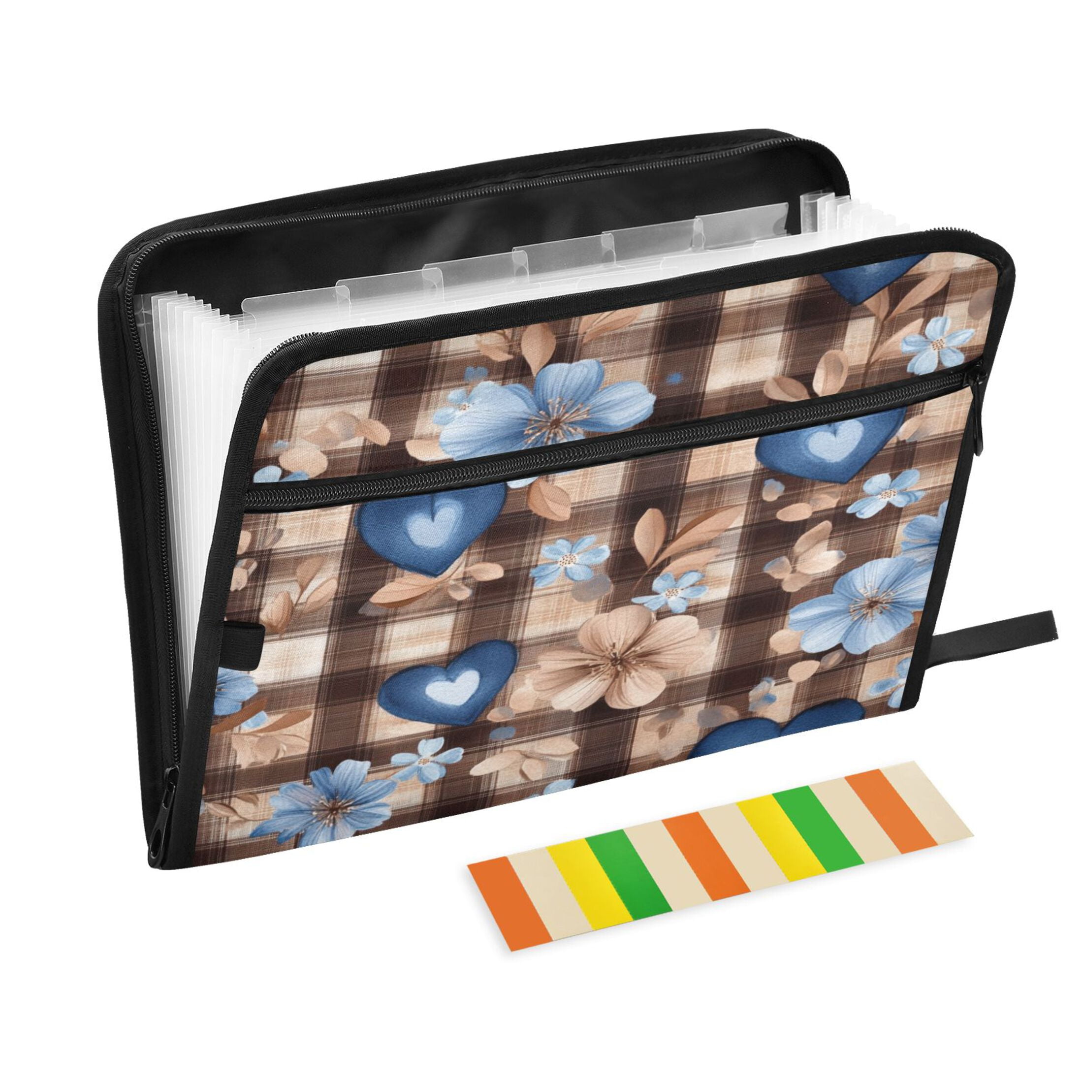 DIXRUYEE Organ Folders Expanding Folder with Color Label 13 Pocket Blue ...