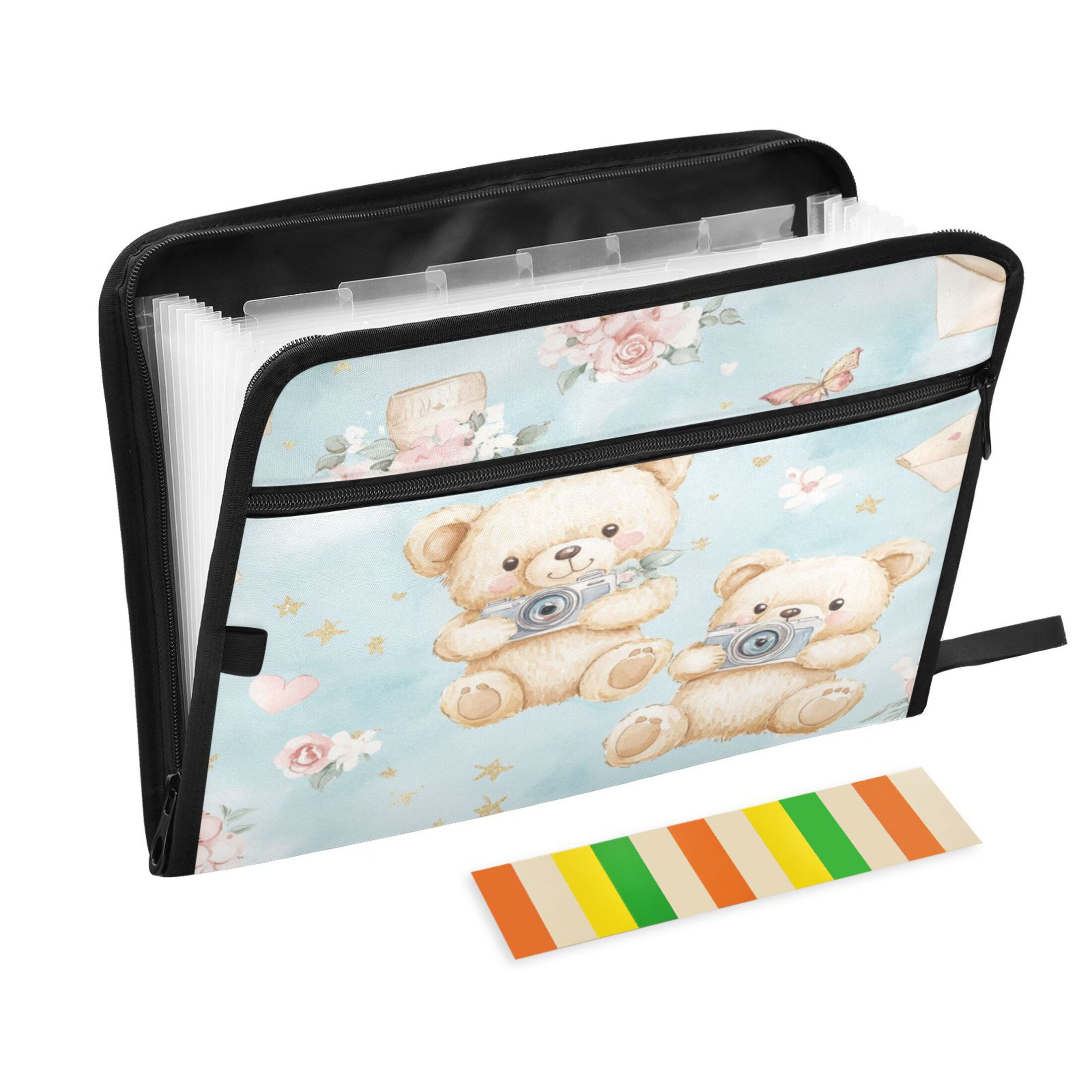 DIXRUYEE Organ Folders Expanding Folder with Color Label 13 Pocket ...