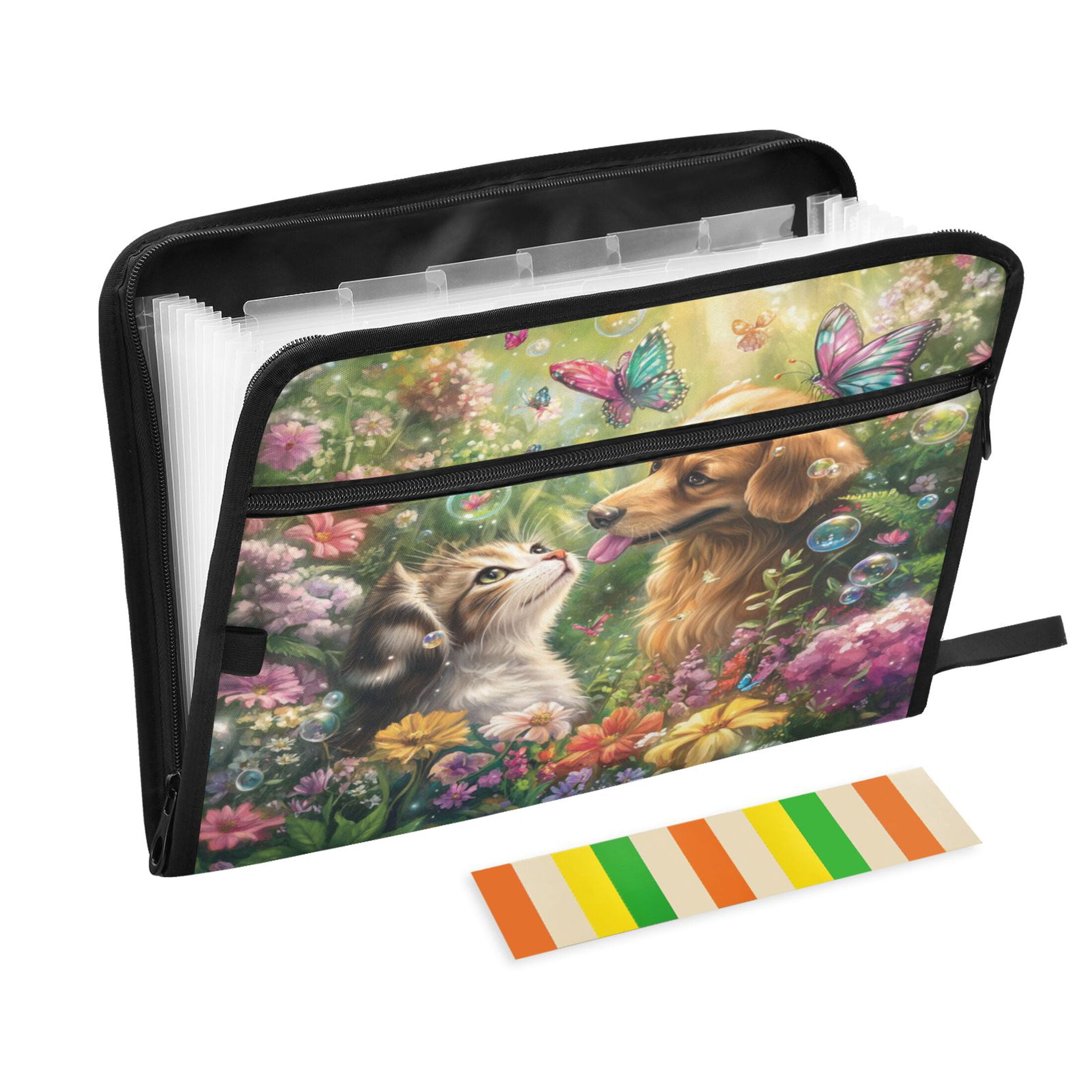 DIXRUYEE Organ Folders Expanding Folder with Color Label 13 Pocket Cat ...