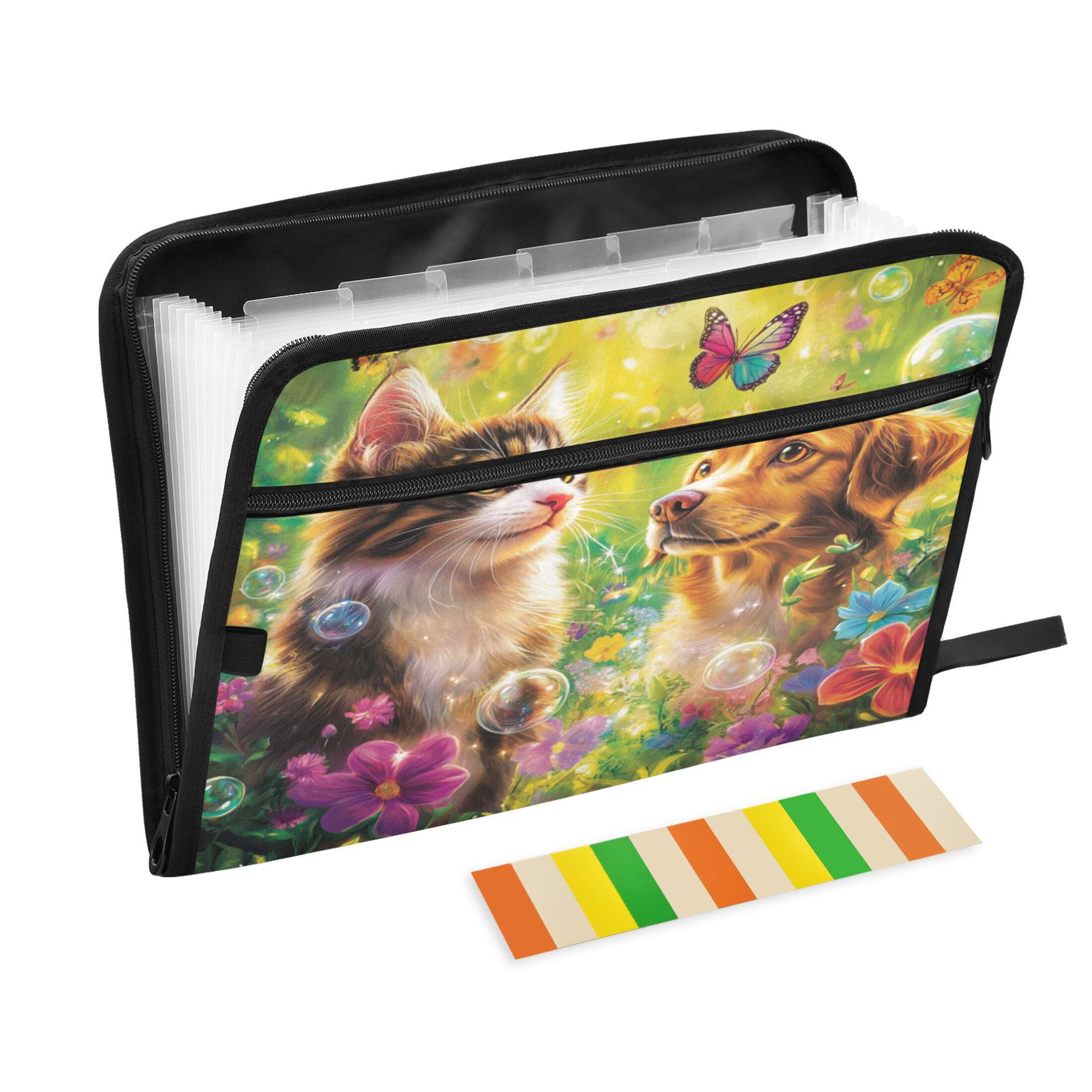DIXRUYEE Organ Folders Expanding Folder with Color Label 13 Pocket Cat ...