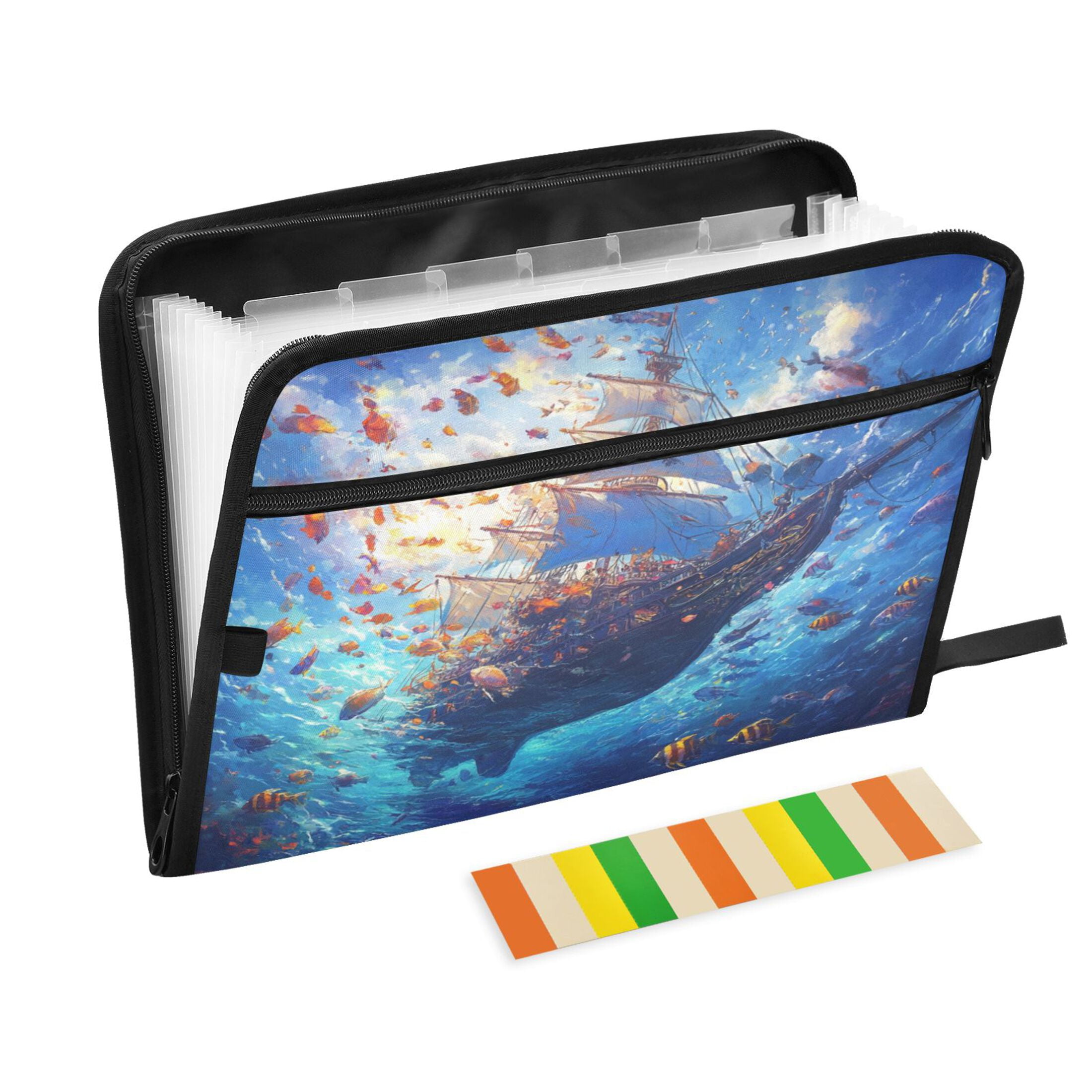 DIXRUYEE Organ Folders Expanding Folder with Color Label 13 Pocket Deep ...