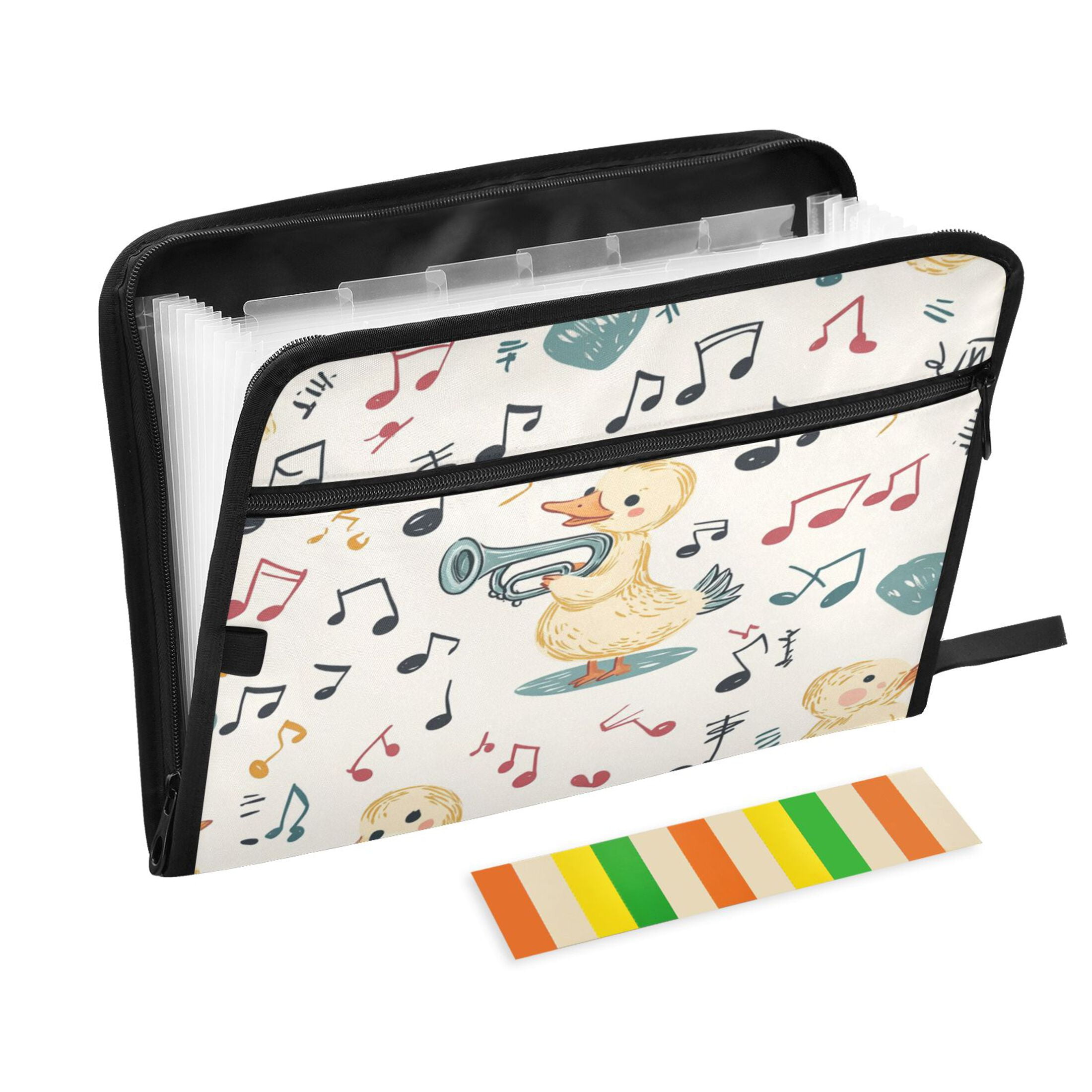 DIXRUYEE Organ Folders Expanding Folder with Color Label 13 Pocket Duck ...