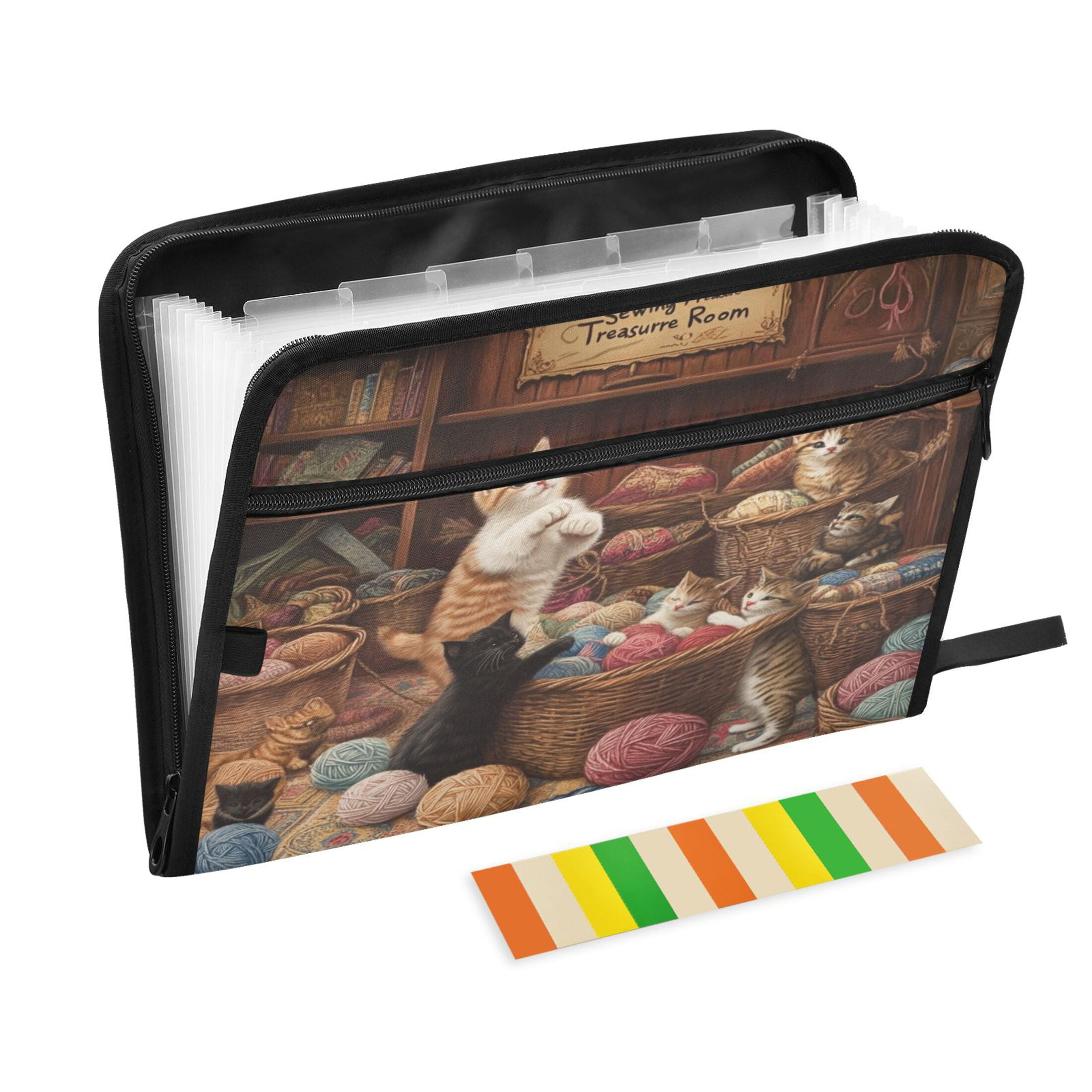 DIXRUYEE Organ Folders Expanding Folder with Color Label 13 Pocket ...
