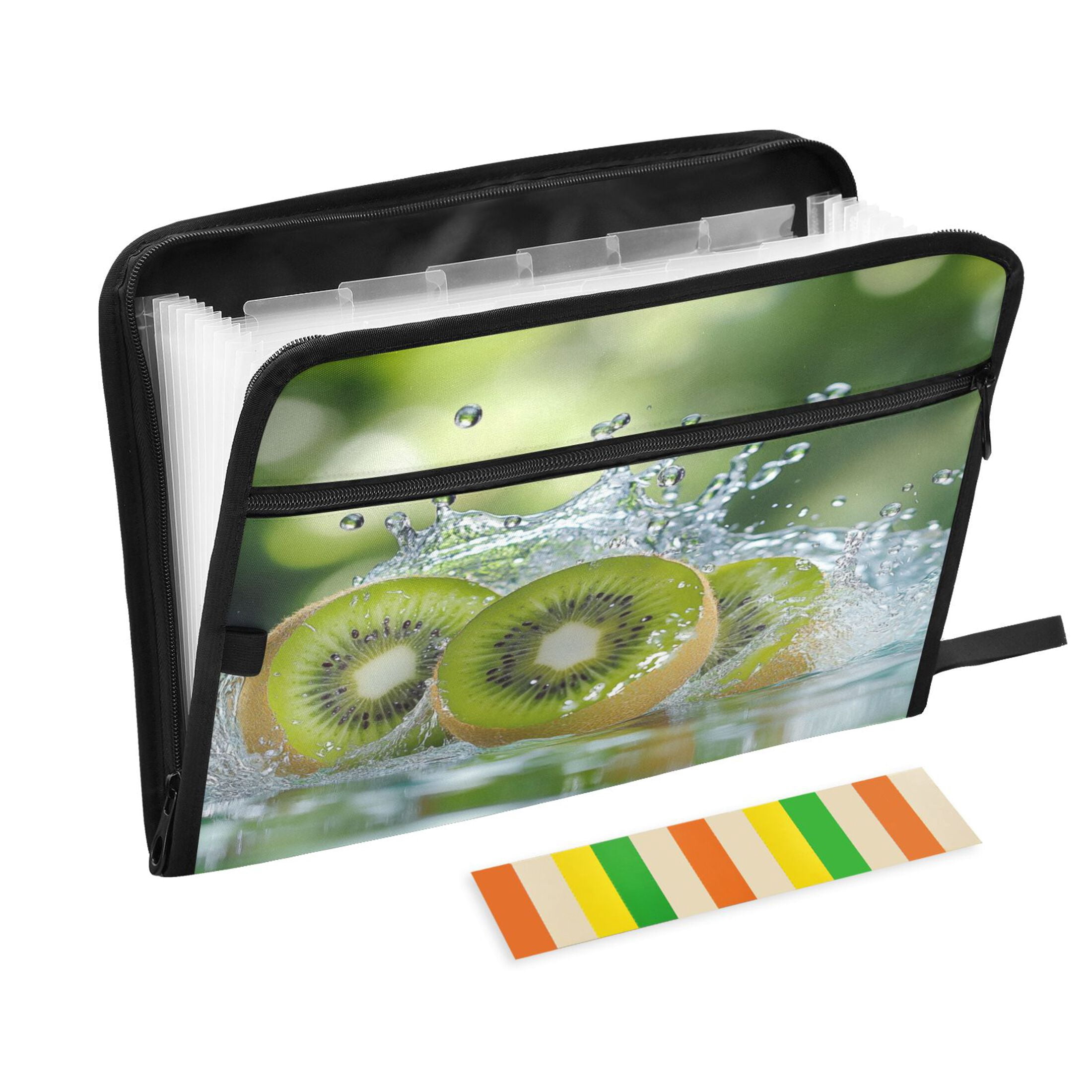 DIXRUYEE Organ Folders Expanding Folder with Color Label 13 Pocket Kiwi ...