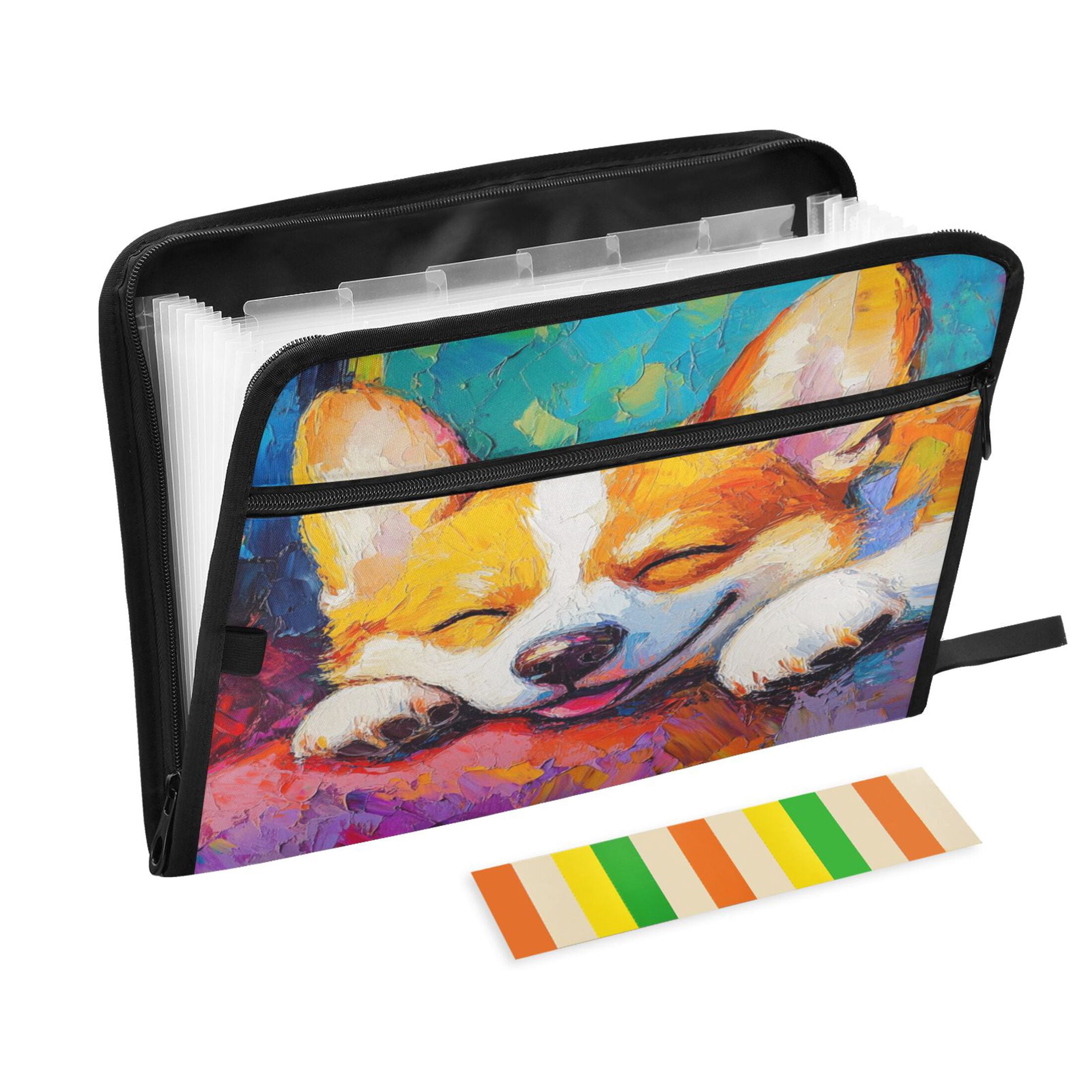 DIXRUYEE Organ Folders Expanding Folder with Color Label 13 Pocket Lazy ...