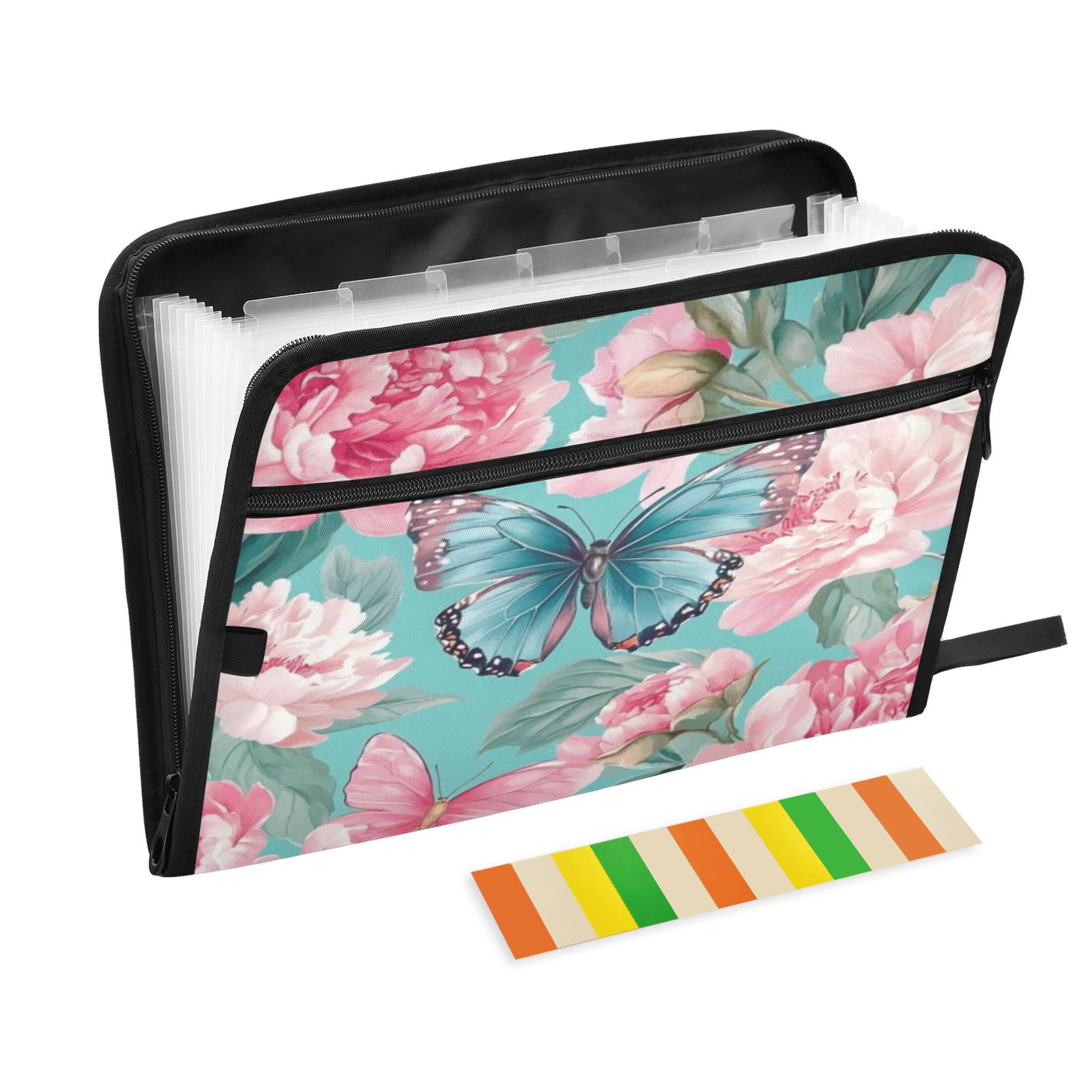DIXRUYEE Organ Folders Expanding Folder with Color Label 13 Pocket Teal ...
