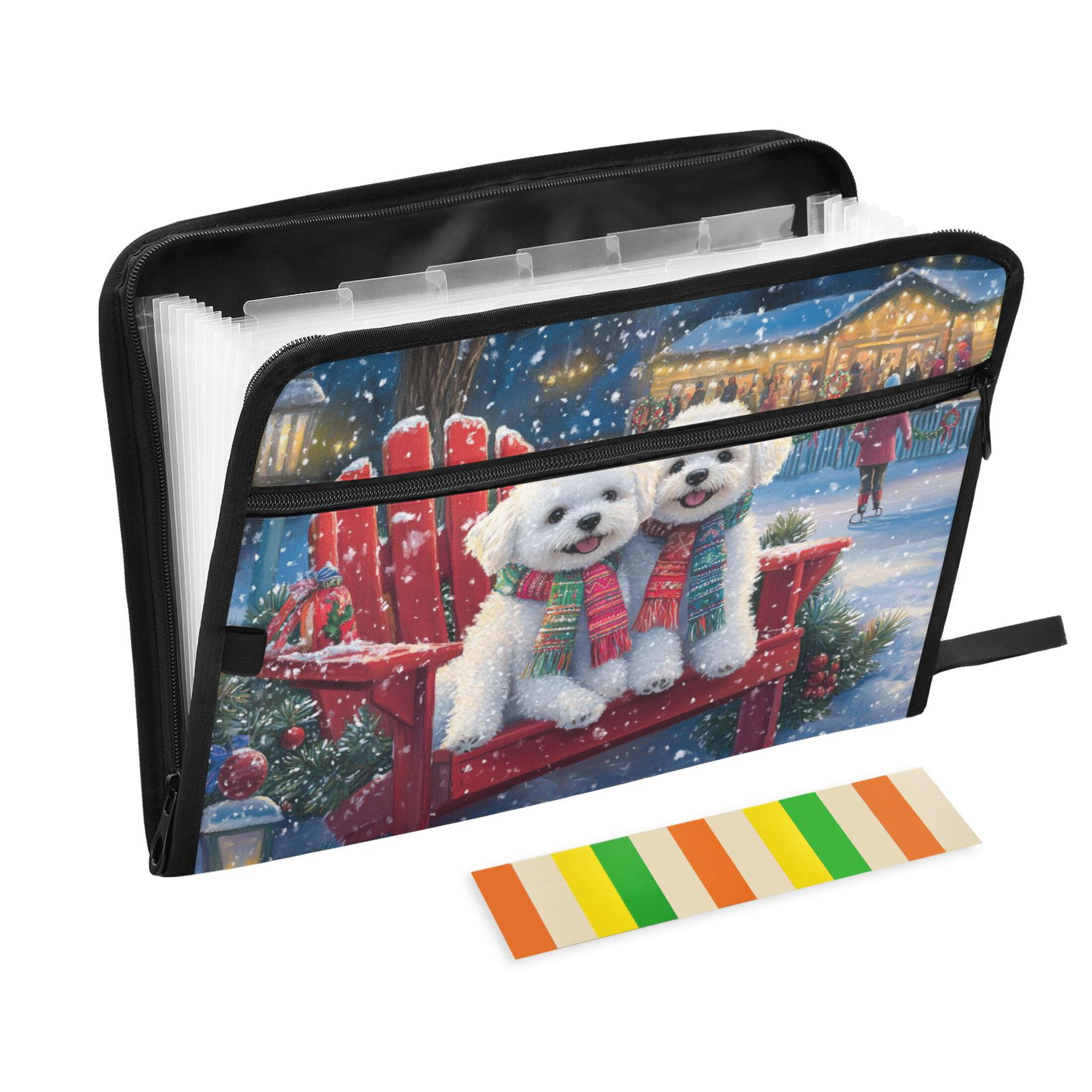 DIXRUYEE Organ Folders Expanding Folder with Color Label 13 Pocket Two ...
