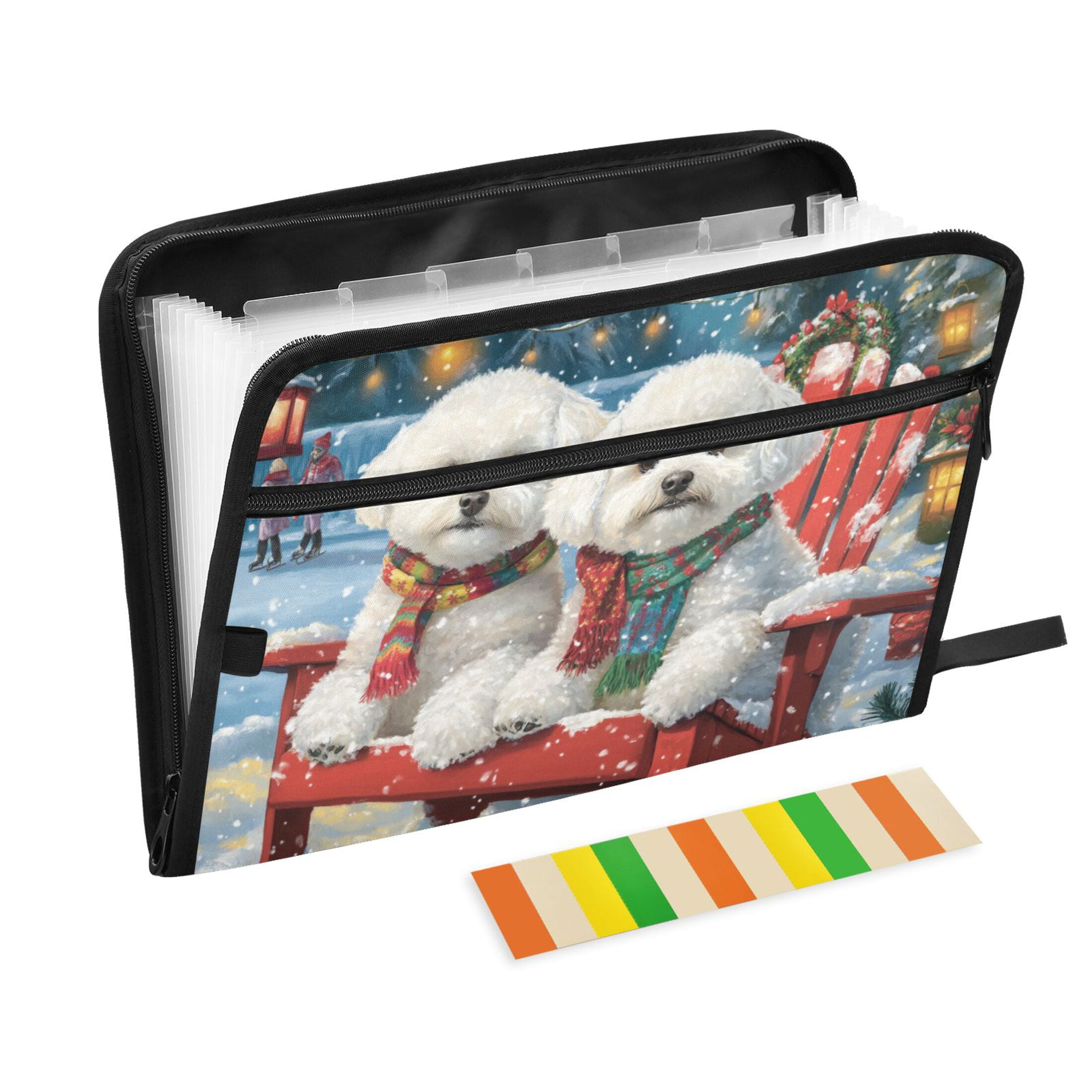 DIXRUYEE Organ Folders Expanding Folder with Color Label 13 Pocket Two ...