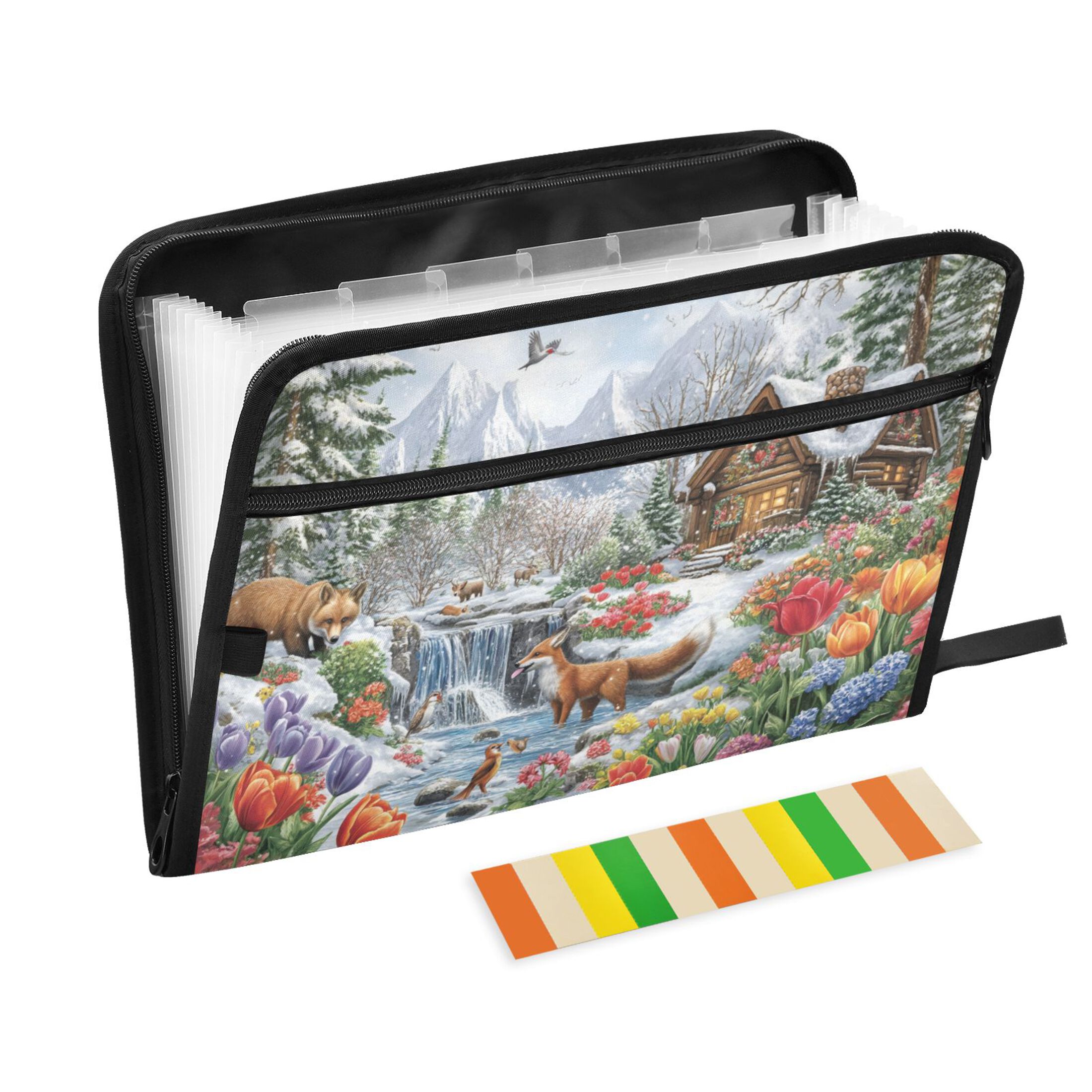 DIXRUYEE Organ Folders Expanding Folder with Color Label 13 Pocket ...