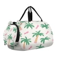 DIXRUYEE Palm Tree Footprints Pattern Scale Duffel Bag With Ventilated ...