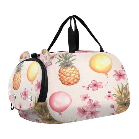 DIXRUYEE Pineapple Balloon Pattern Scale Duffel Bag With Ventilated ...