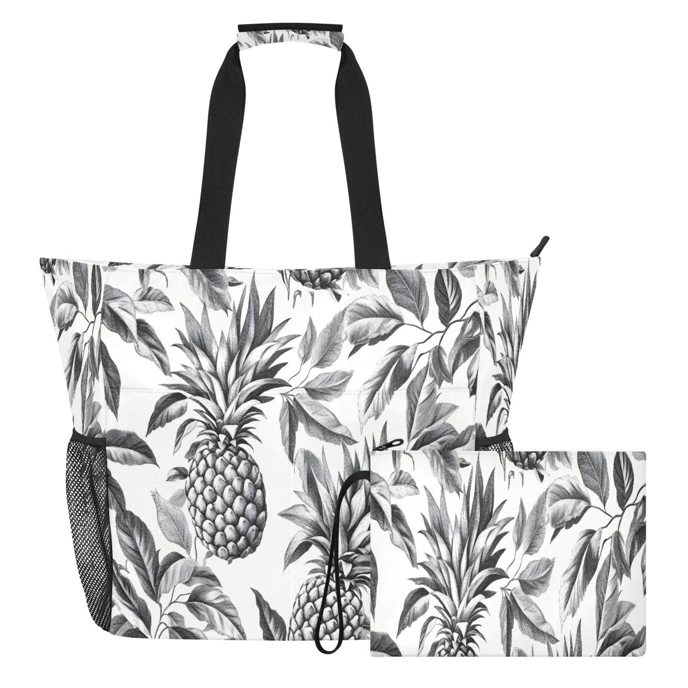 DIXRUYEE Large Water-Resistant Tote Bag with Wet Pocket & Matching ...