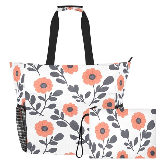 DIXRUYEE Large Water-Resistant Tote Bag with Wet Pocket & Matching ...