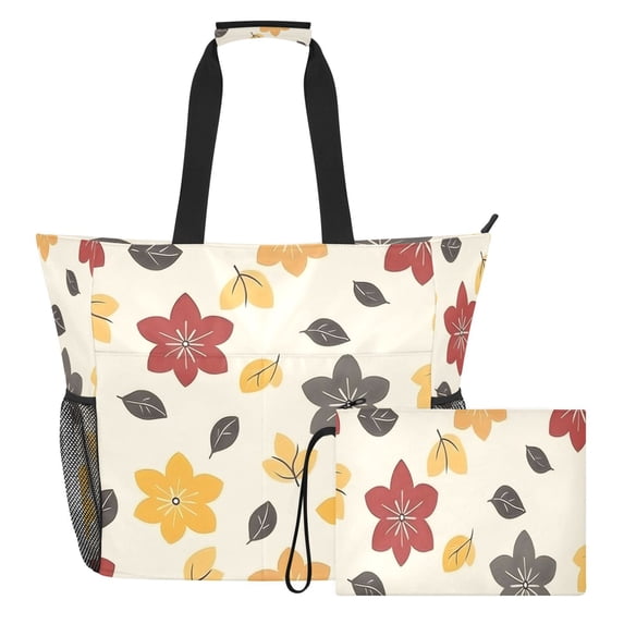 DIXRUYEE Large Water-Resistant Tote Bag with Wet Pocket & Matching ...