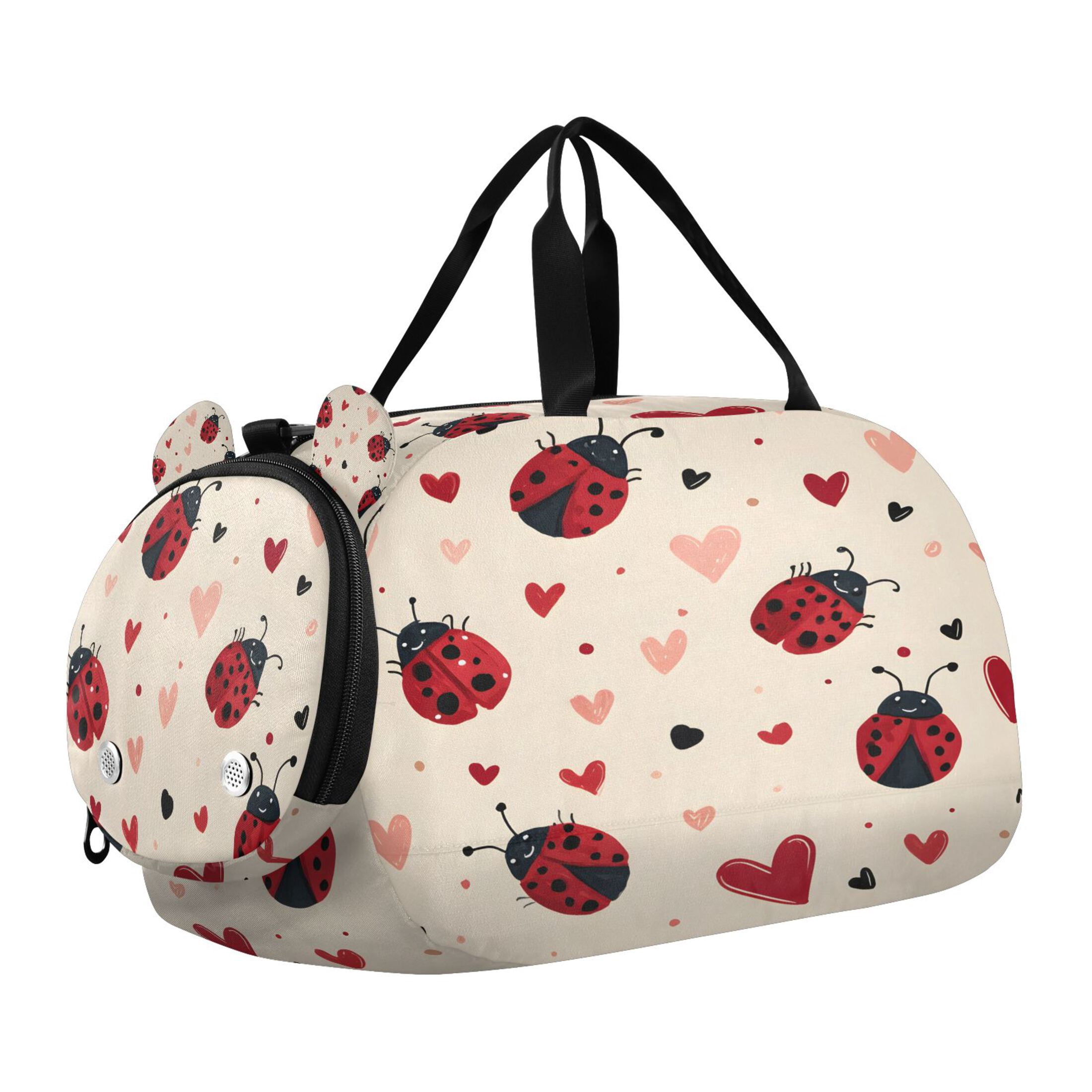 DIXRUYEE Scarab Heart Scale Duffel Bag With Ventilated Shoe Pocket ...