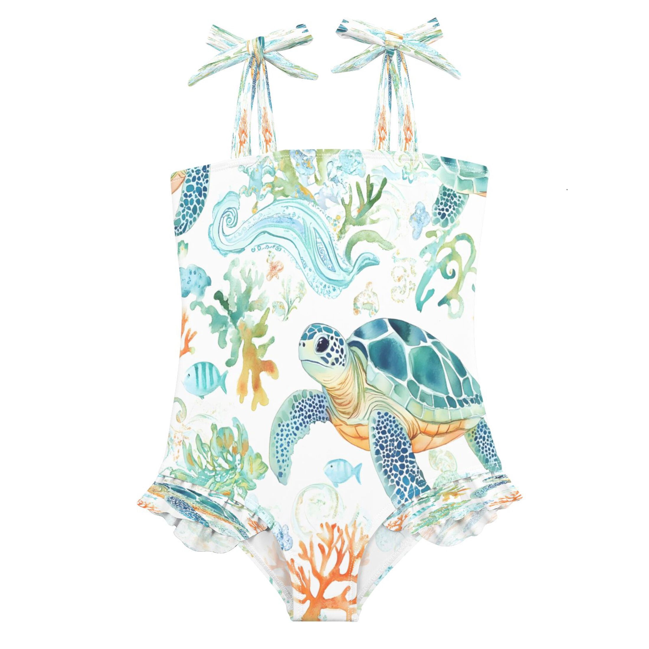 DIXRUYEE Swimsuit One Piece swimwear Sea Turtles of Pattern - Walmart.com