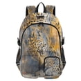 DIXRUYEE Toned Leopard Kin Backpack for School 14”Laptop Compatible ...