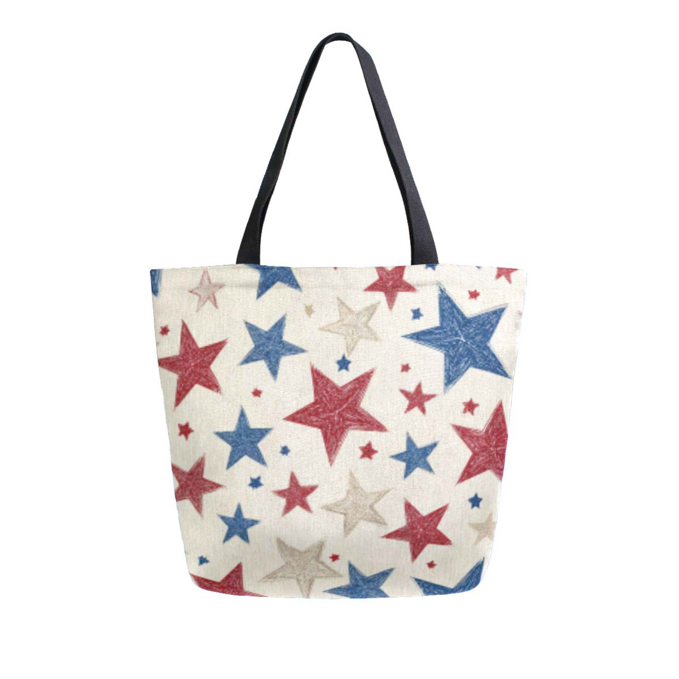 DIXRUYEE Tote Bag Women Weekender Travel Bag Shoulder Handbag Patriotic ...