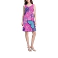 DIXRUYEE Womens Dresses Loose Neck Sleeveless Oversize Blue Butterfly ...